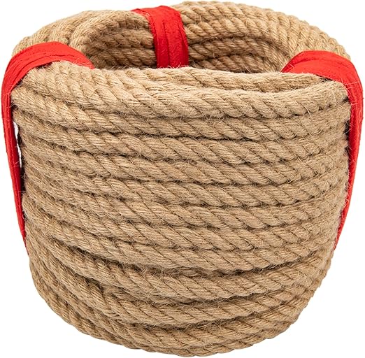 Natural Hemp Rope (1/2 in x 100 ft) Twisted Manila Ropes Jute Ropes ...