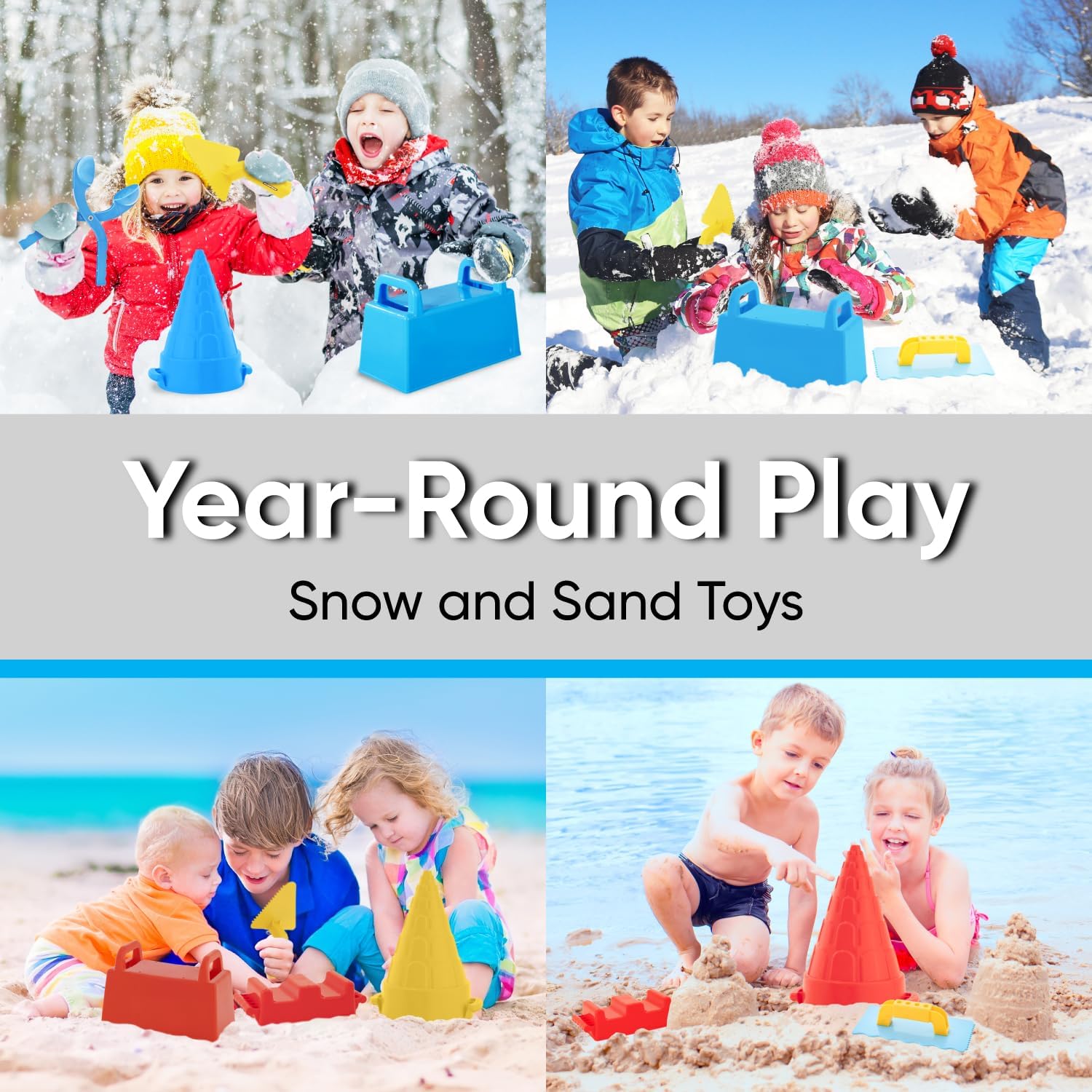 Snapklik.com : Superio Sand Castle Building Kit, Sandbox Beach Sand ...