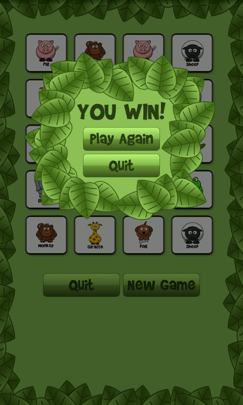 Animal Memory Match Free - App on Amazon Appstore