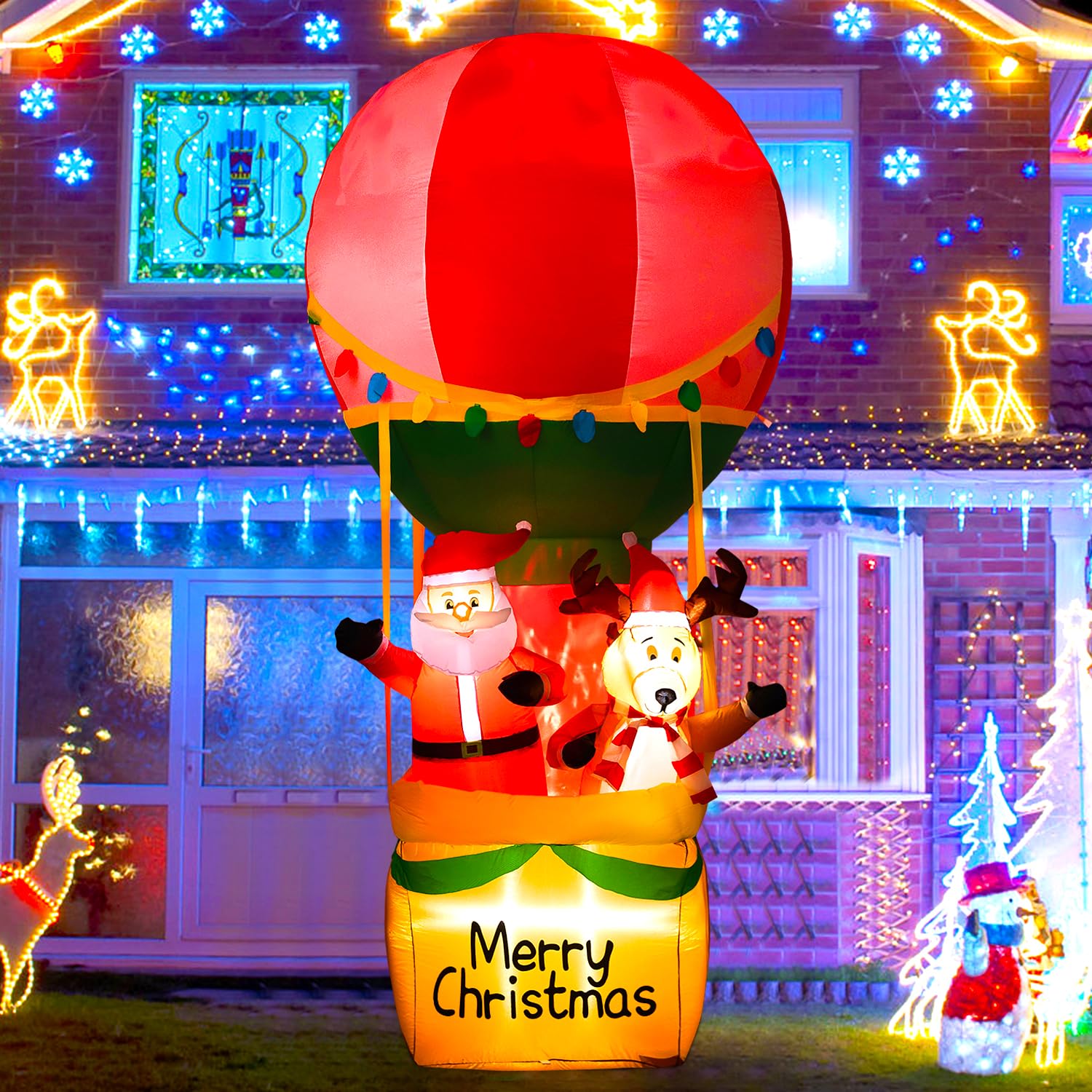 Amazon.com: 9FT Tall Christmas Inflatables Yard Decorations, Christmas ...
