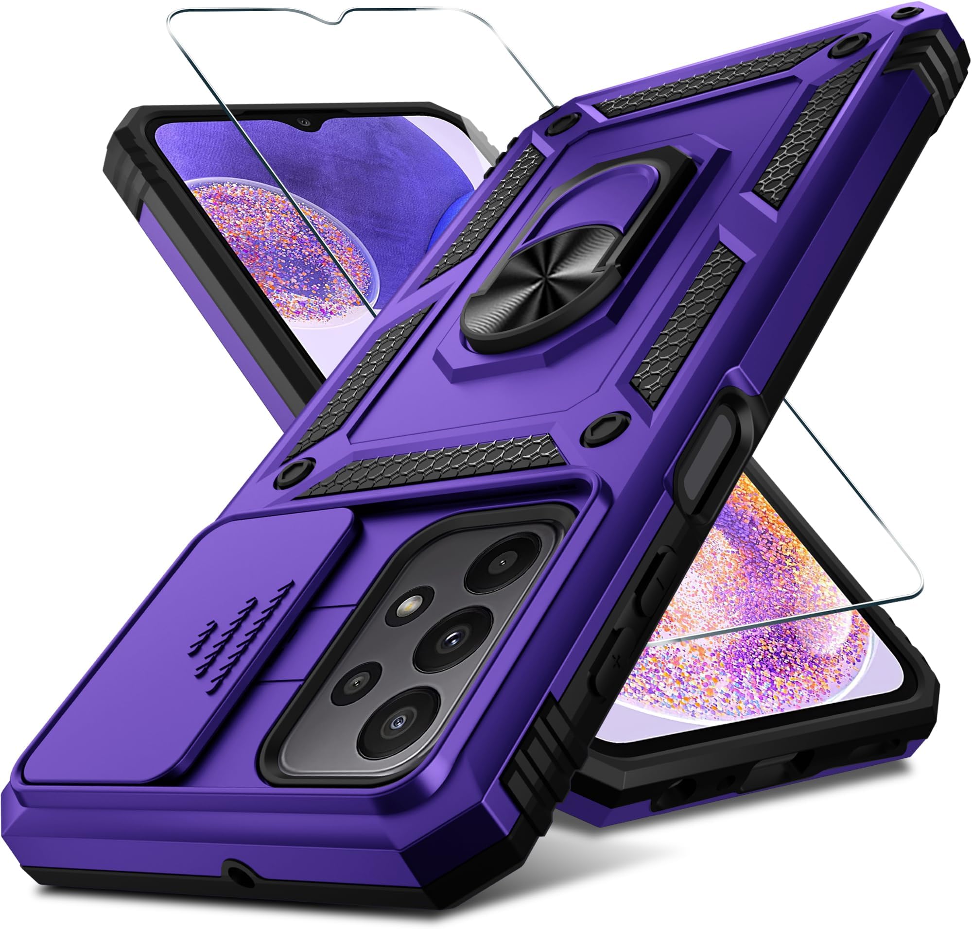 Amazon.com: Plakill for Galaxy A23 5G Phone Case - Butterflies Cases ...