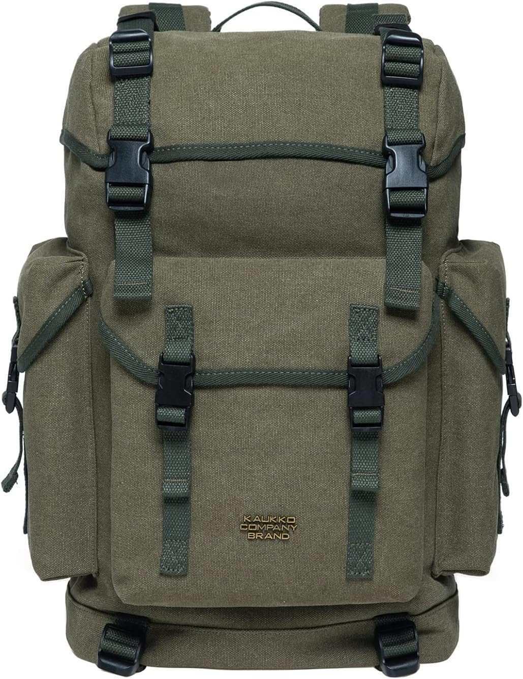 Amazon.com | KAUKKO Vintage Casual polyster and Leather Rucksack ...