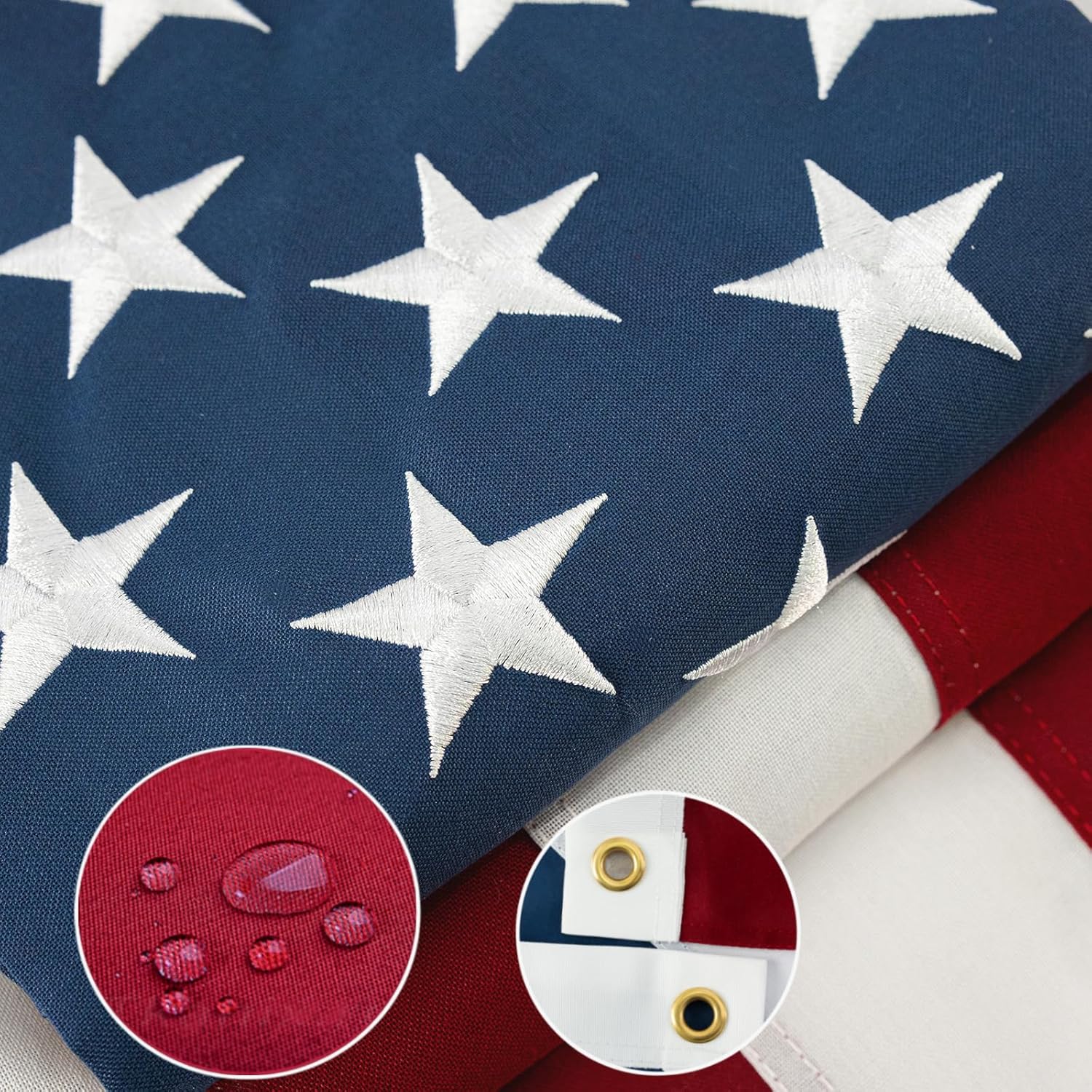 Amazon.com : ROTERDON 600D American Flags 2x3 Ft for Outside, 24x36 ...