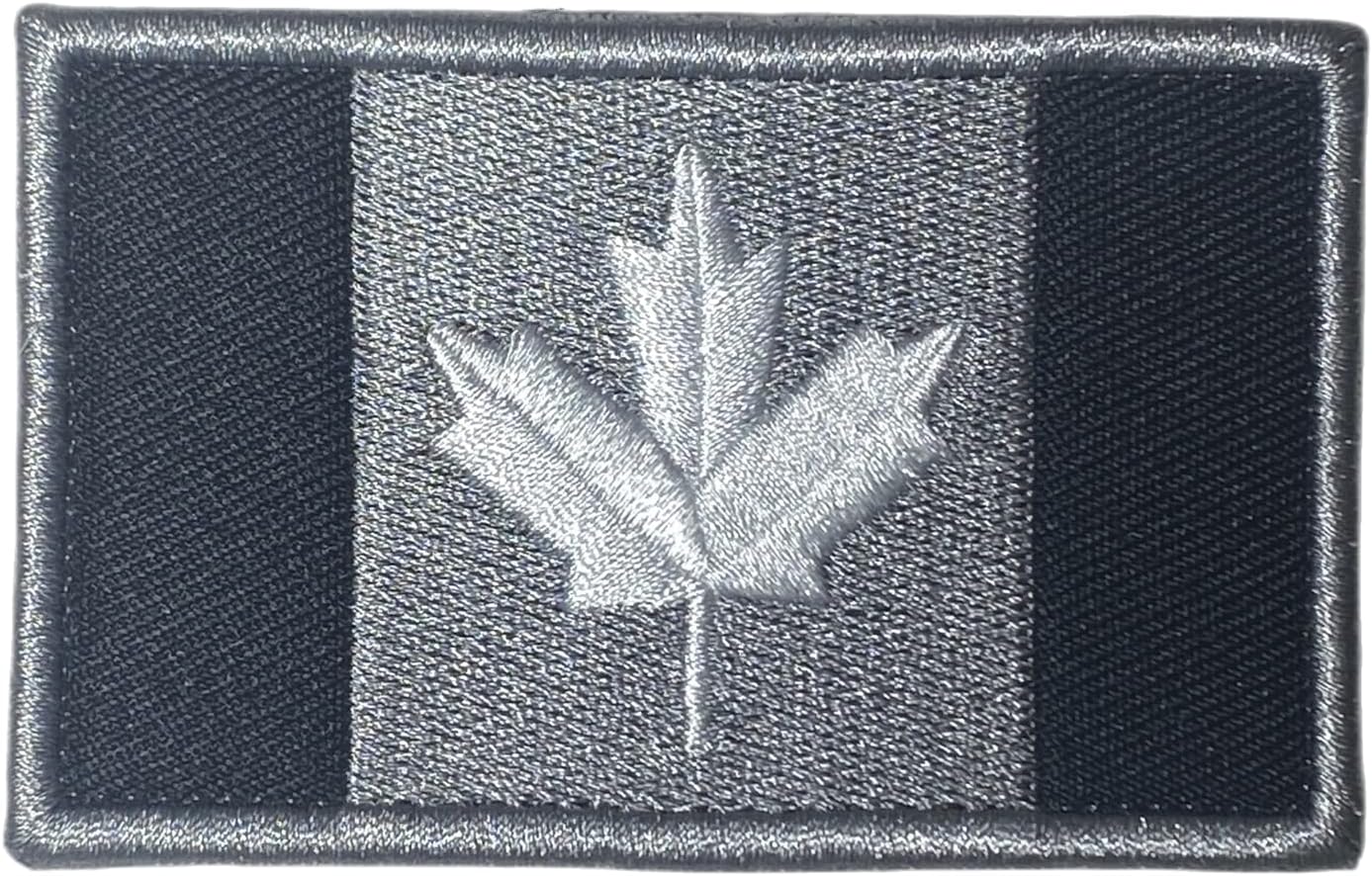 Patch drapeau du Canada, patchs tactiques autocollants, écussons brodés, écussons d'uniforme ...