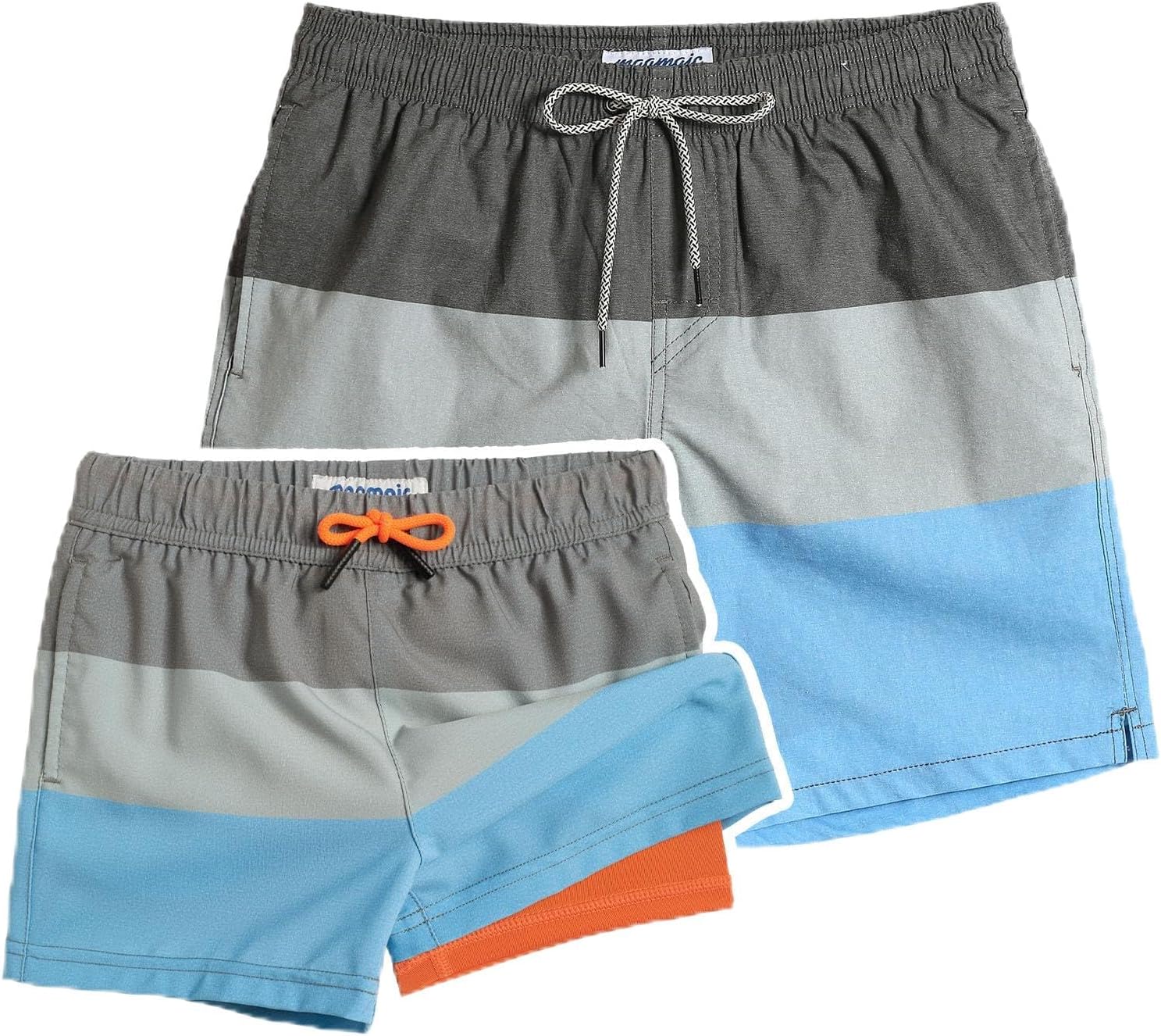 Amazon.com: maamgic Dad and Son Matching 2 in 1 Swim Trunks with ...