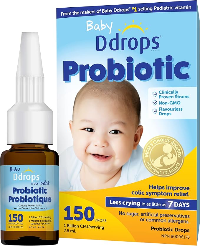 Baby Ddrops Probiotic 150 Drops - Colic Symptom Relief for Newborns and ...