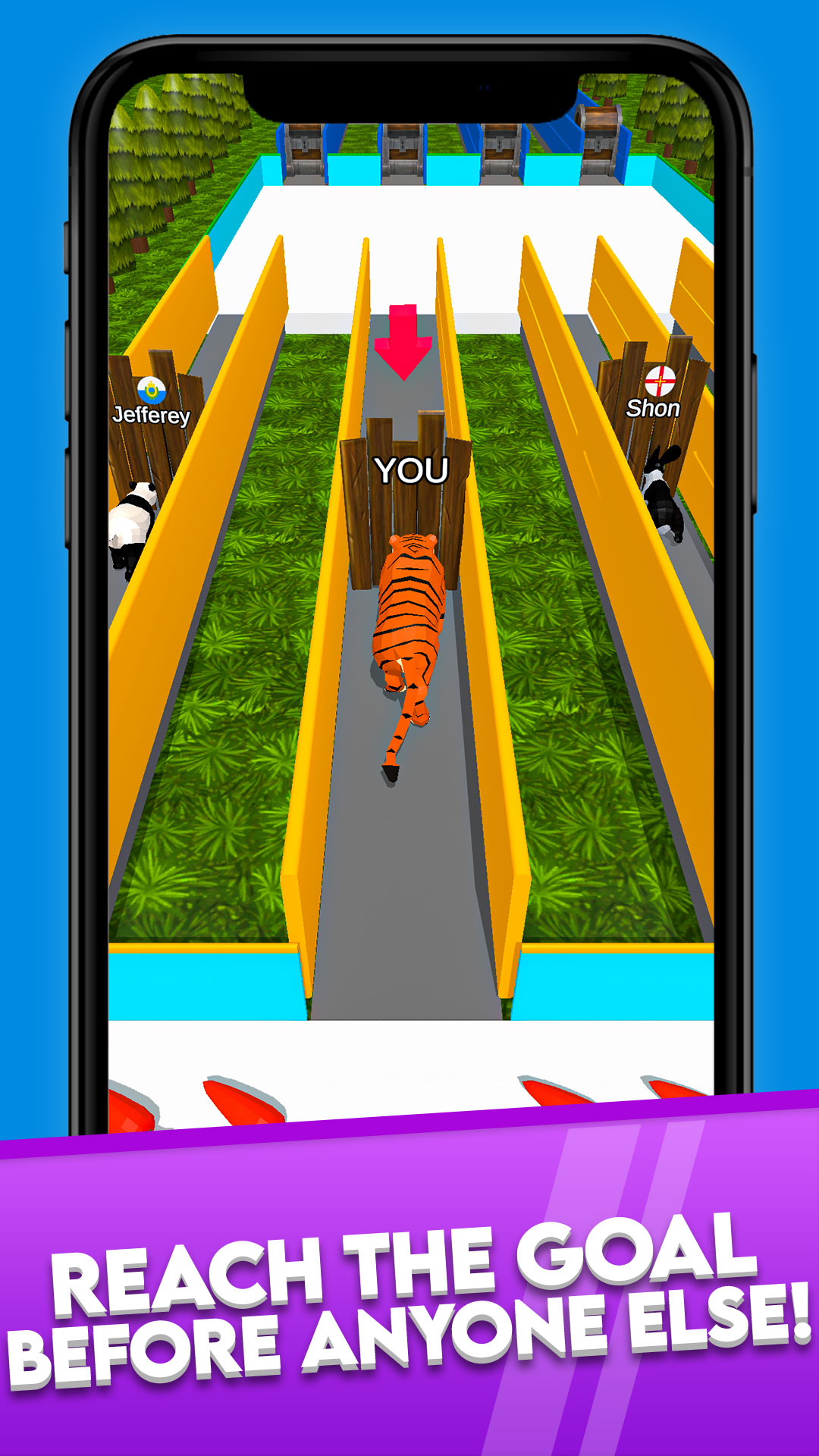 Animal Bridge Race 3D Runner: Build Muscle Rush Lion Racing Game - App ...