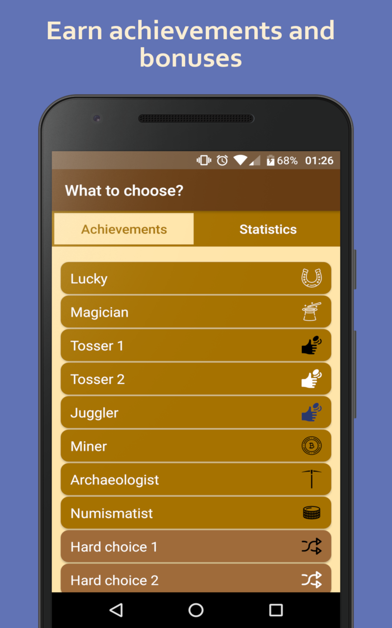 What to choose? - randomizer, heads or tails, clicker - App on Amazon ...