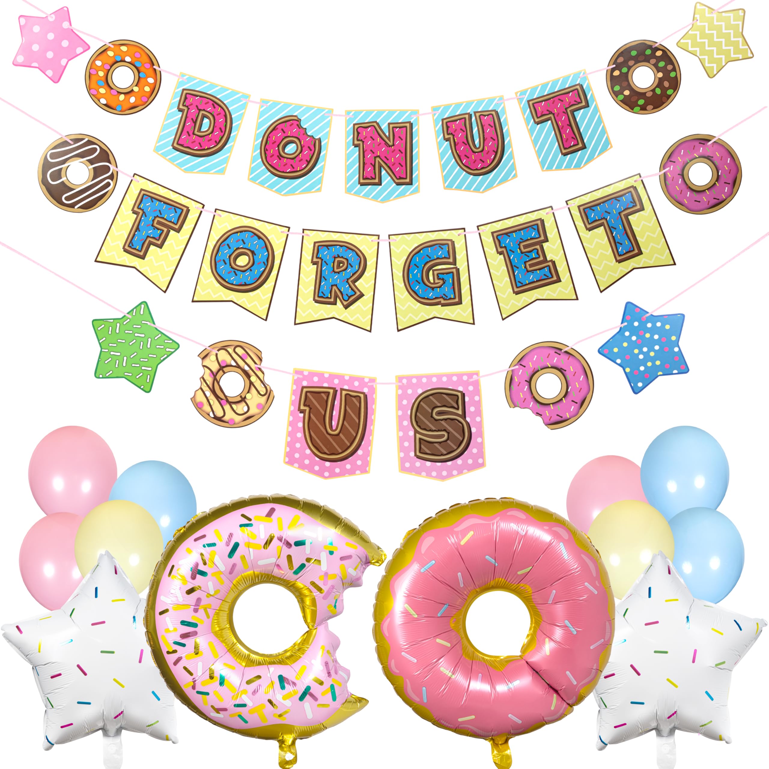 Amazon.com: Pirese Donut Forget Us Party Decorations, Goodbye Party ...