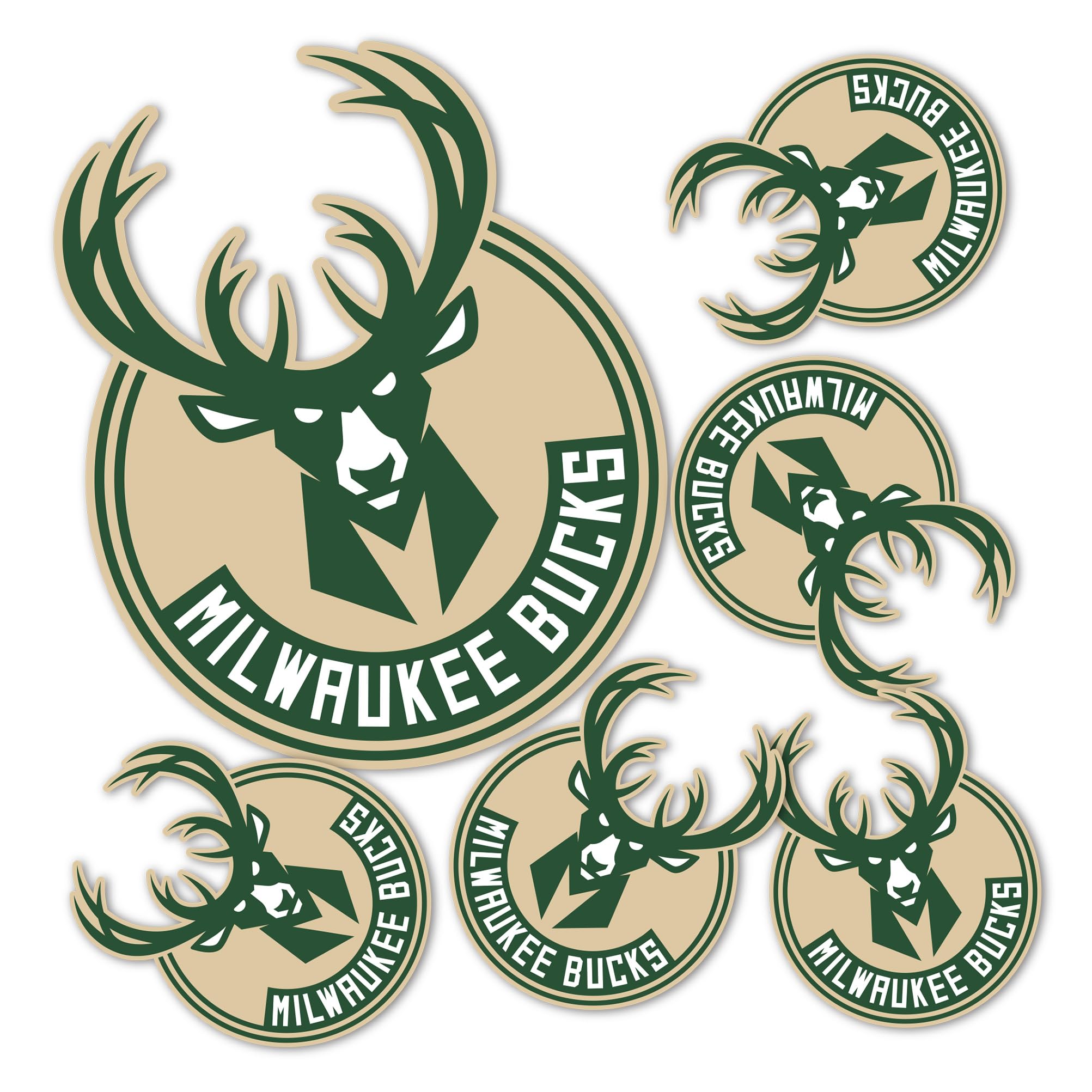 Milwaukee Bucks Stickers Milwaukee Bucks Color 2025