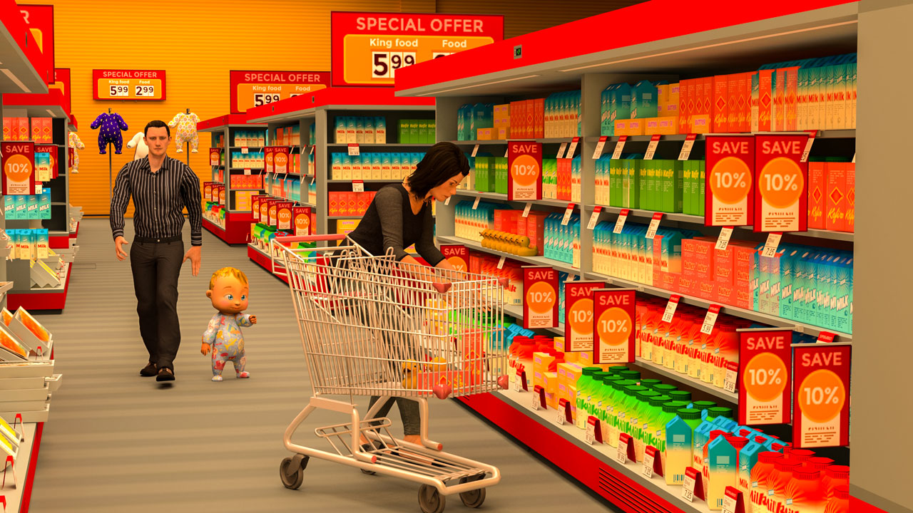 Virtual Mother Simulator 3D: Happy Family Pregnant Mom Baby Daycare ...