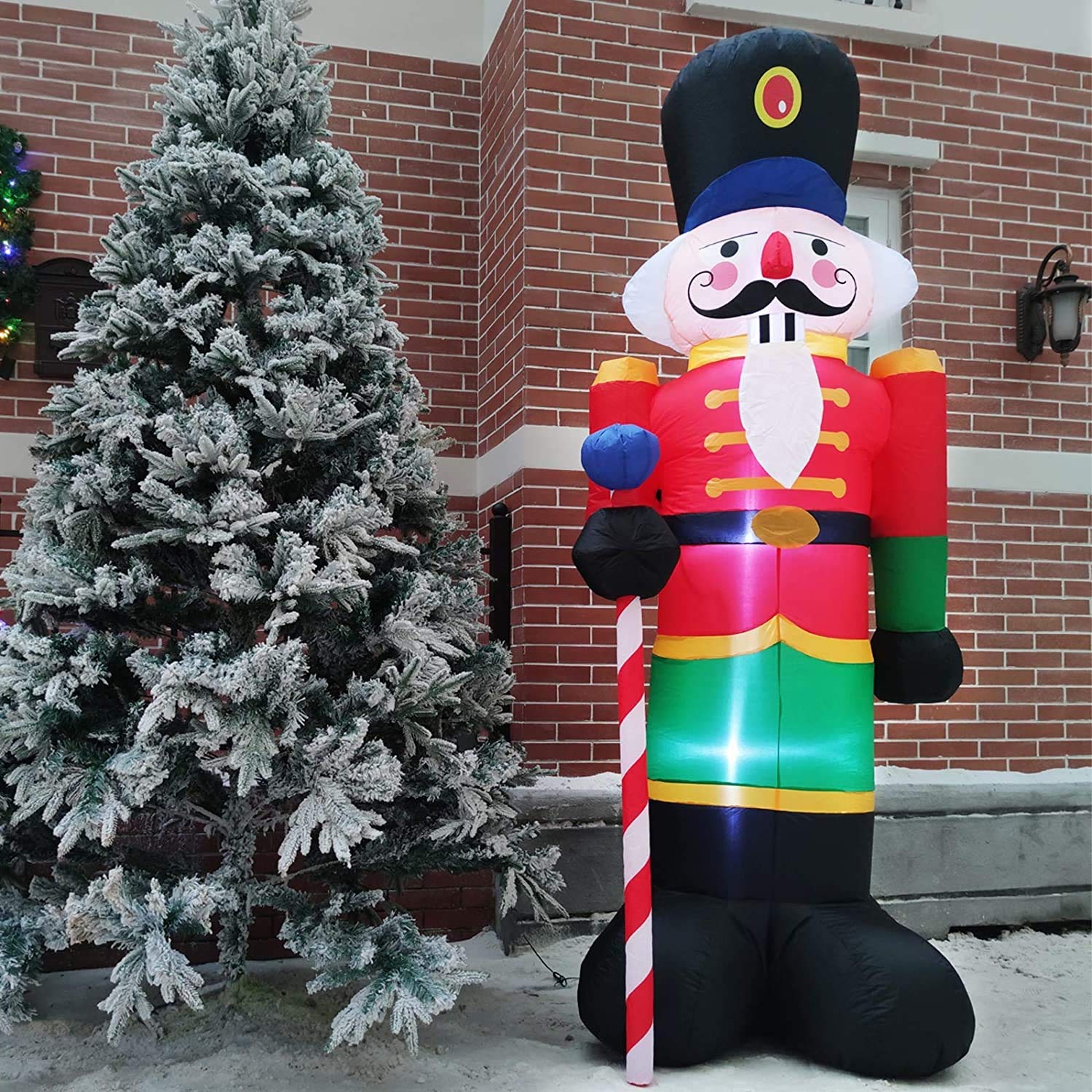Snapklik.com : 8 Foot Christmas Inflatable Nutcracker Soldier Outdoor ...