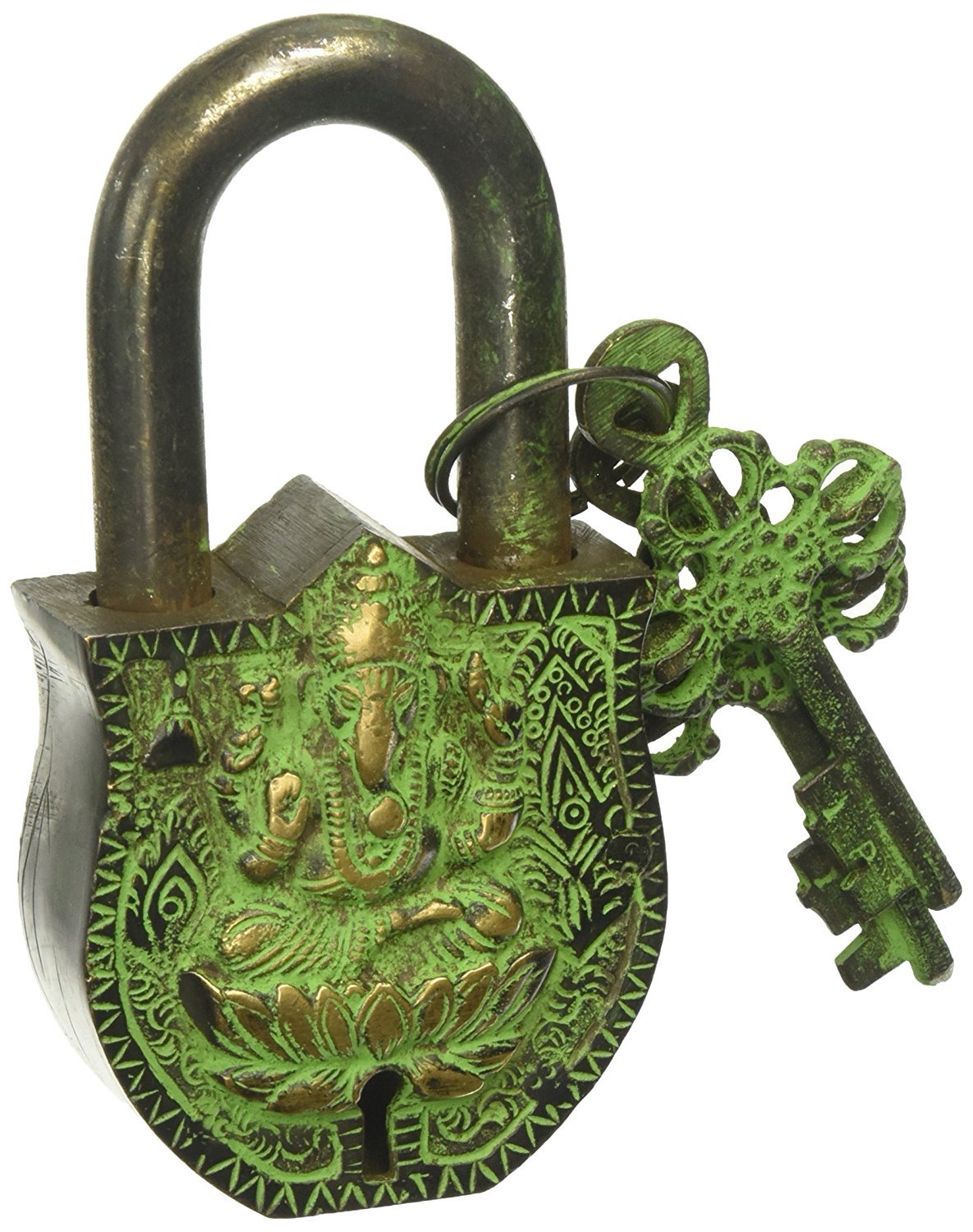 Functional Brass Beautiful Padlocks with Two Keys Solid Brass with ...