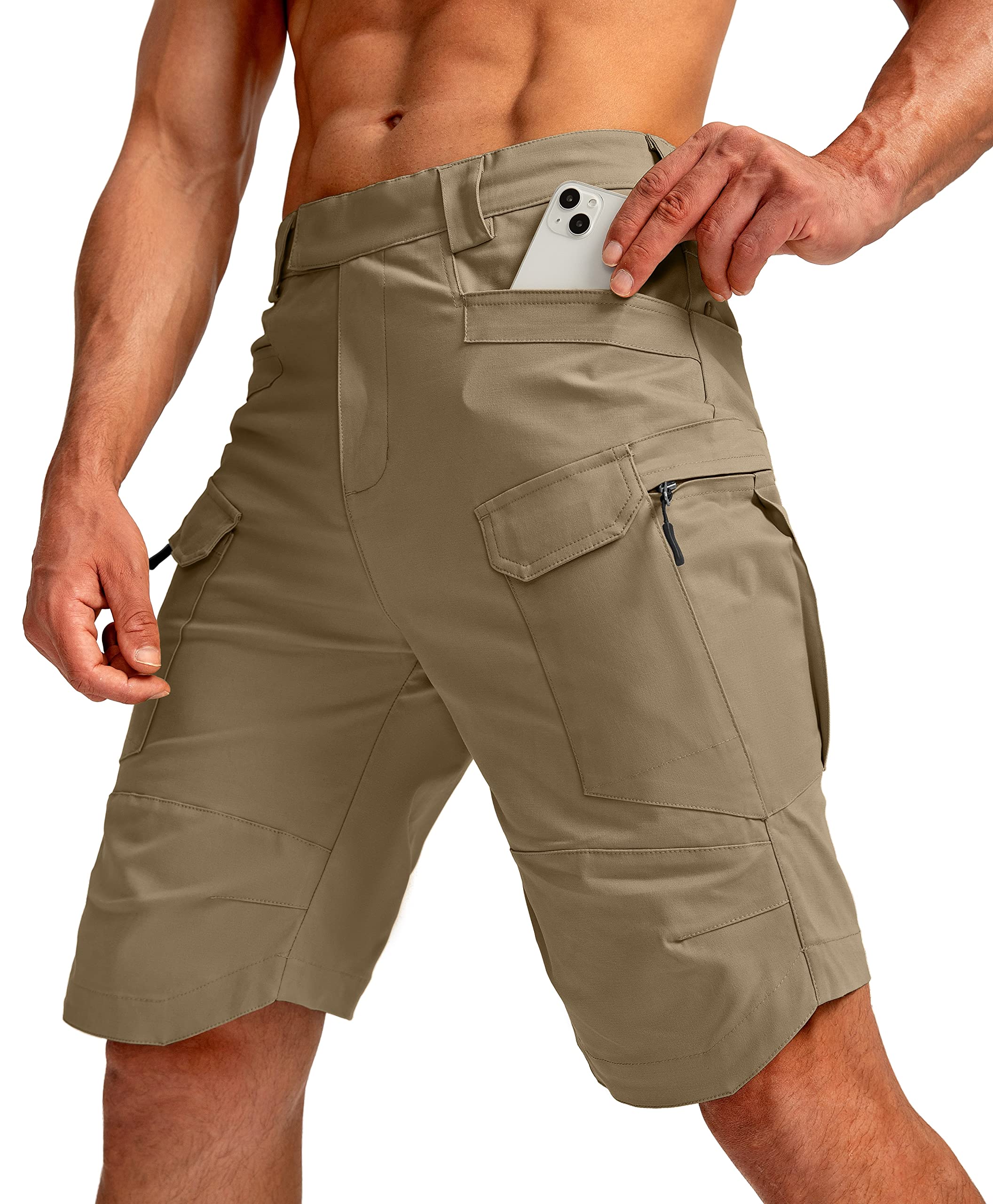 Men's Tactical Cargo Shorts Multi Pockets Work Hiking Shorts for Men ...