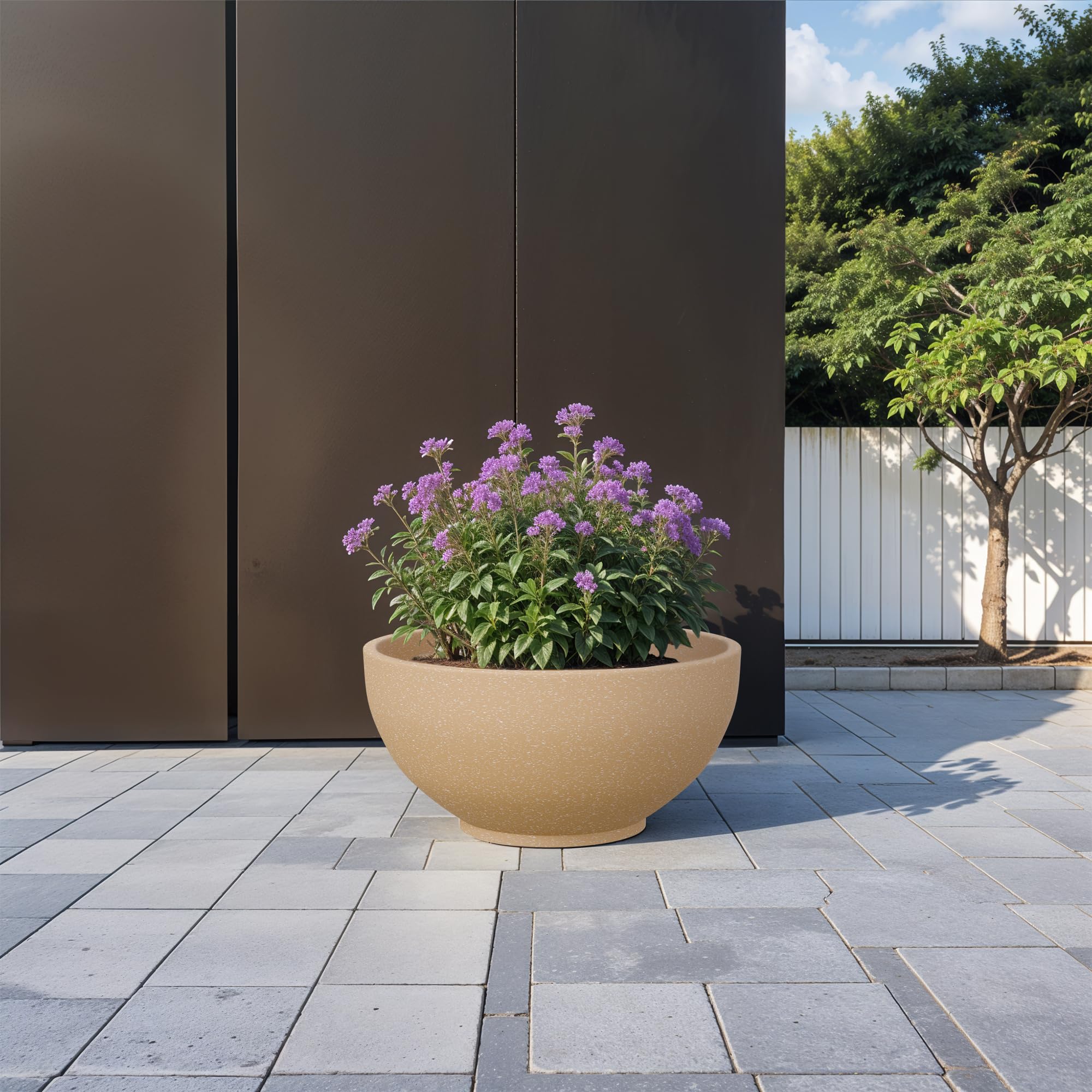 YUCCABE ITALIA FOXB KTR 24 INCH Pots for Plants Highly Durable Polymers ...