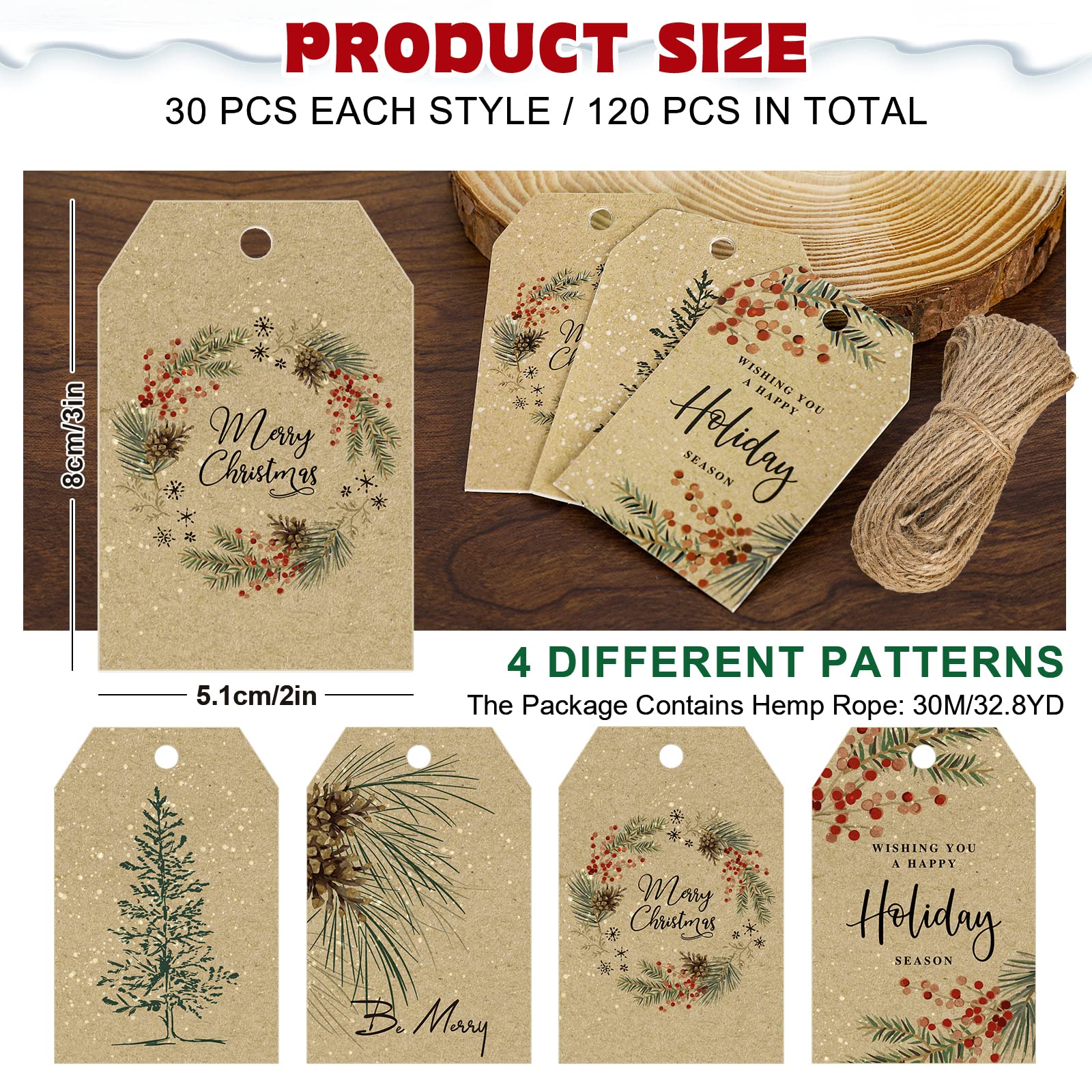Rustic Gift Tag Template Grunge Paper Gift Tags With Autumn Floral