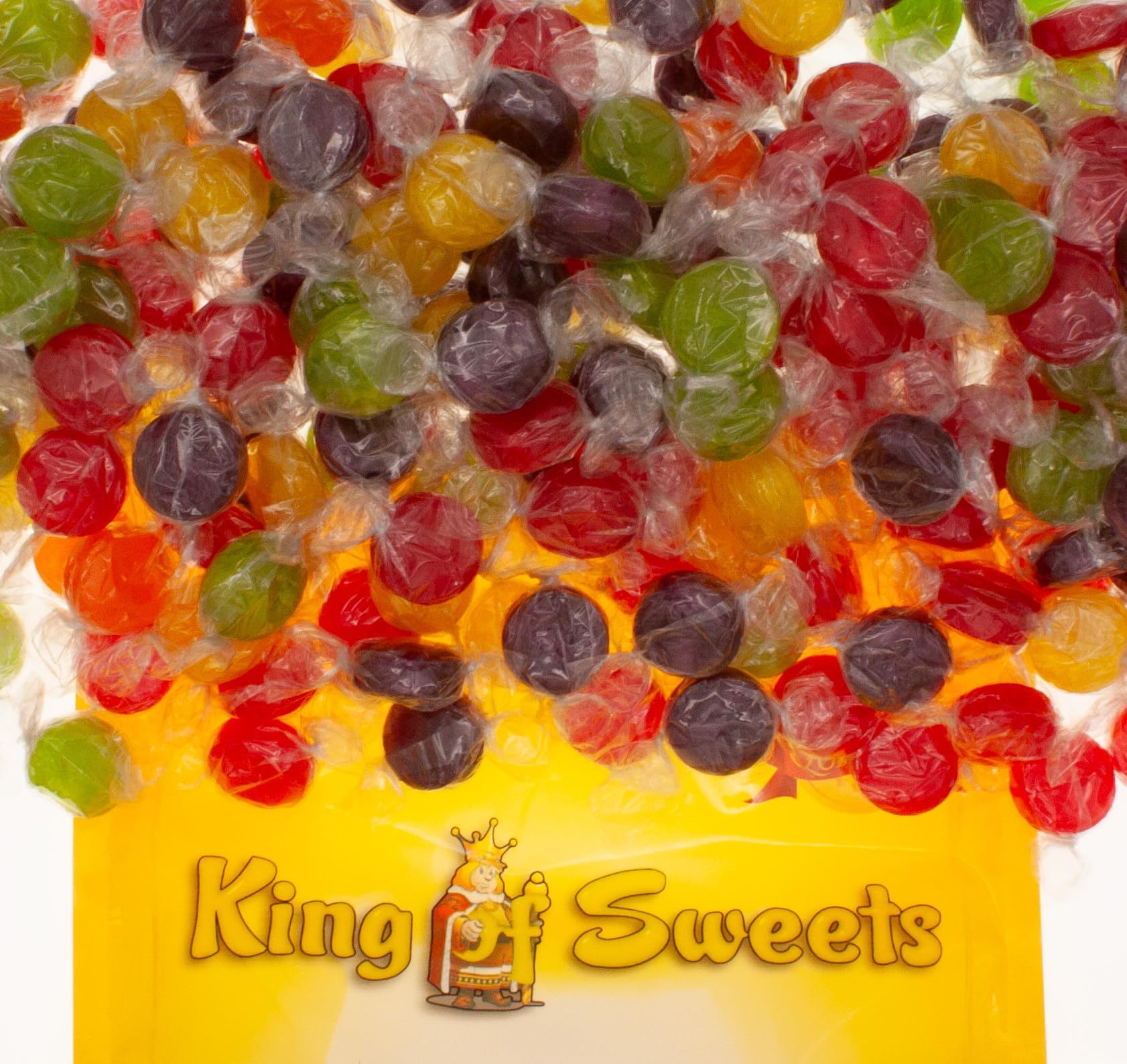 Amazon.com : Columbian Assorted Fruit Buttons 2 Pounds Sugar Candy for ...