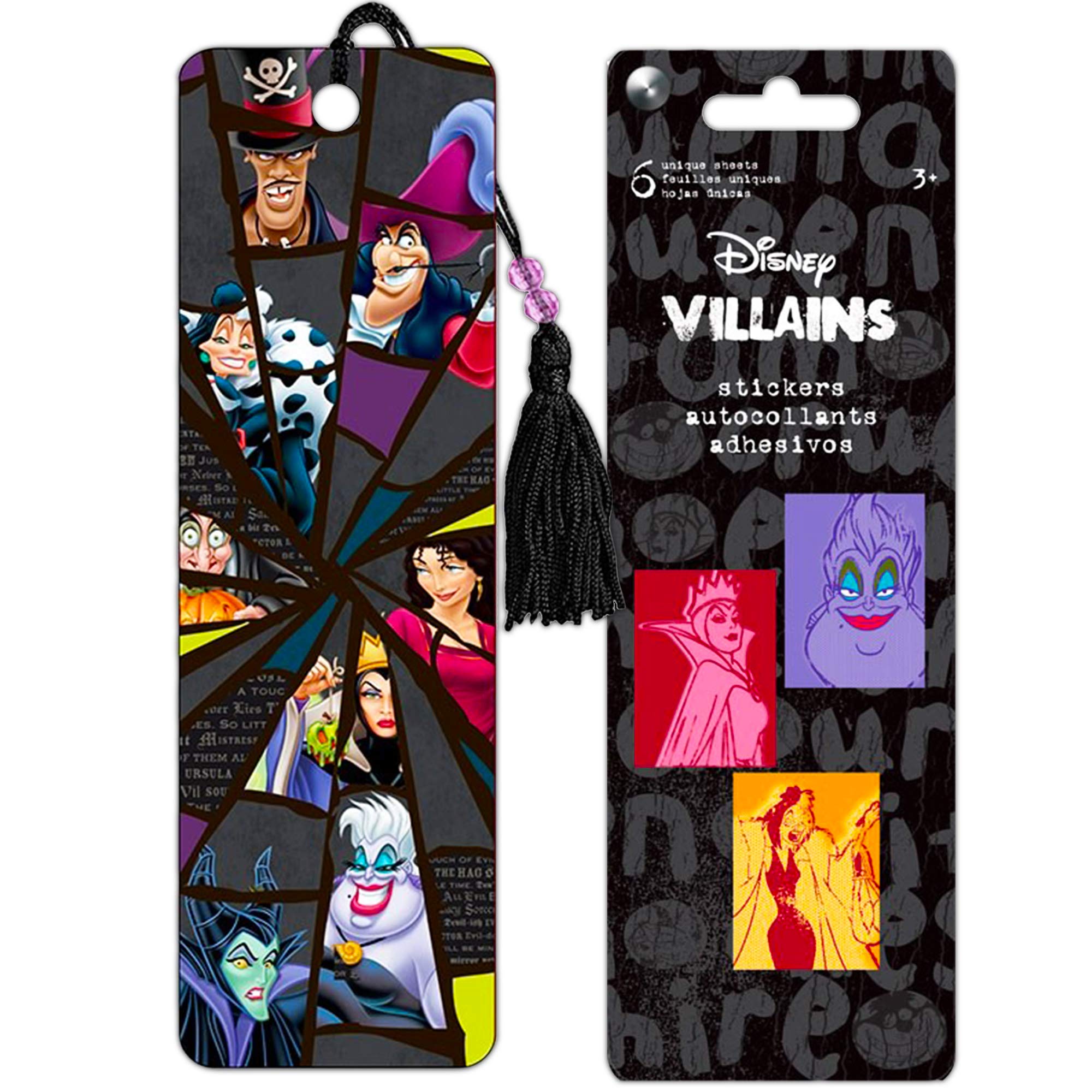 Villains Bookmark Pack By Mystery Van Villains faux leather printed ...
