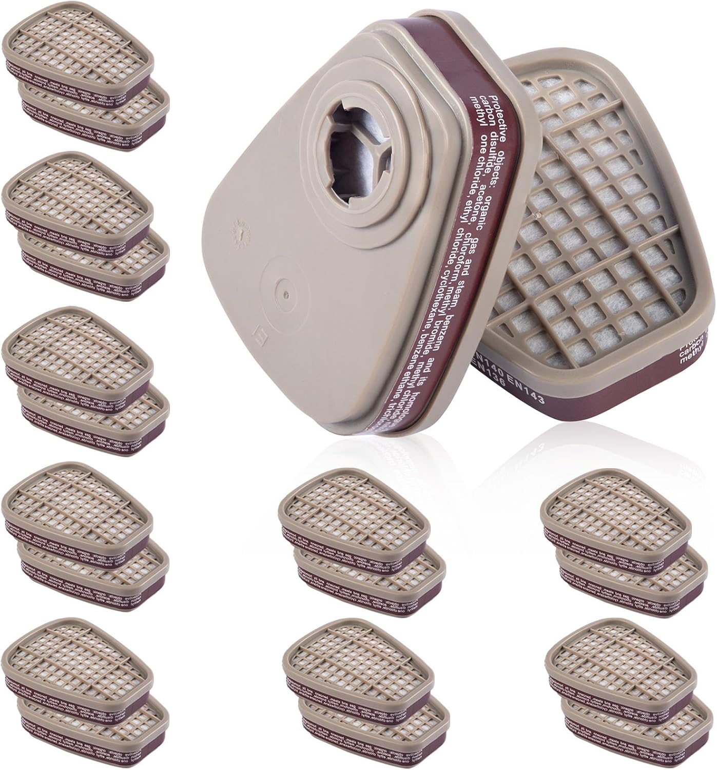 Amazon.com: 10 Pair 6001 Filter Cartridges for Respirator - Respirator ...