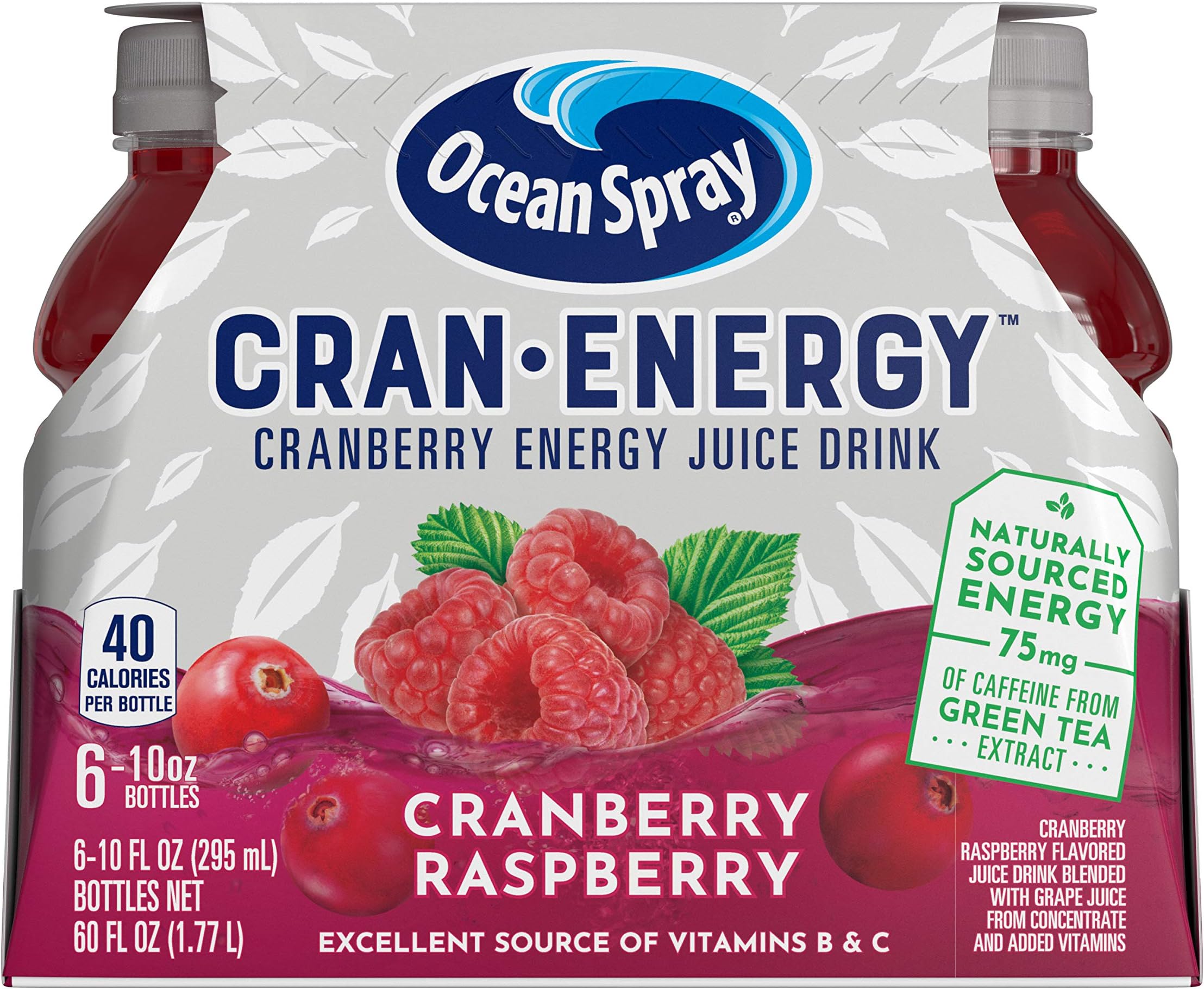 Amazon.com: Ocean Spray® Cran-Energy™ Cranberry Raspberry Juice Drinks ...
