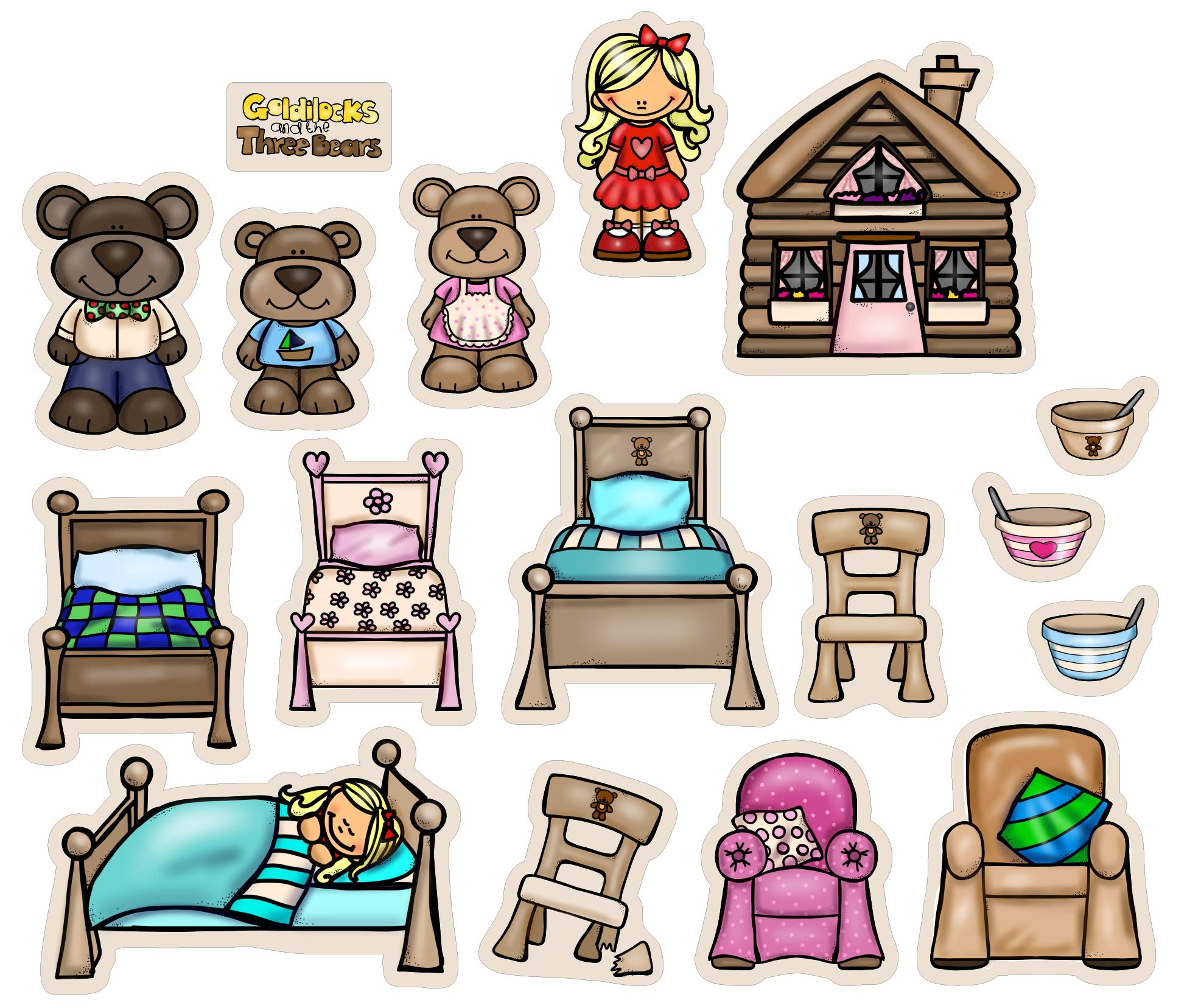 Goldilocks Clipart Coloring