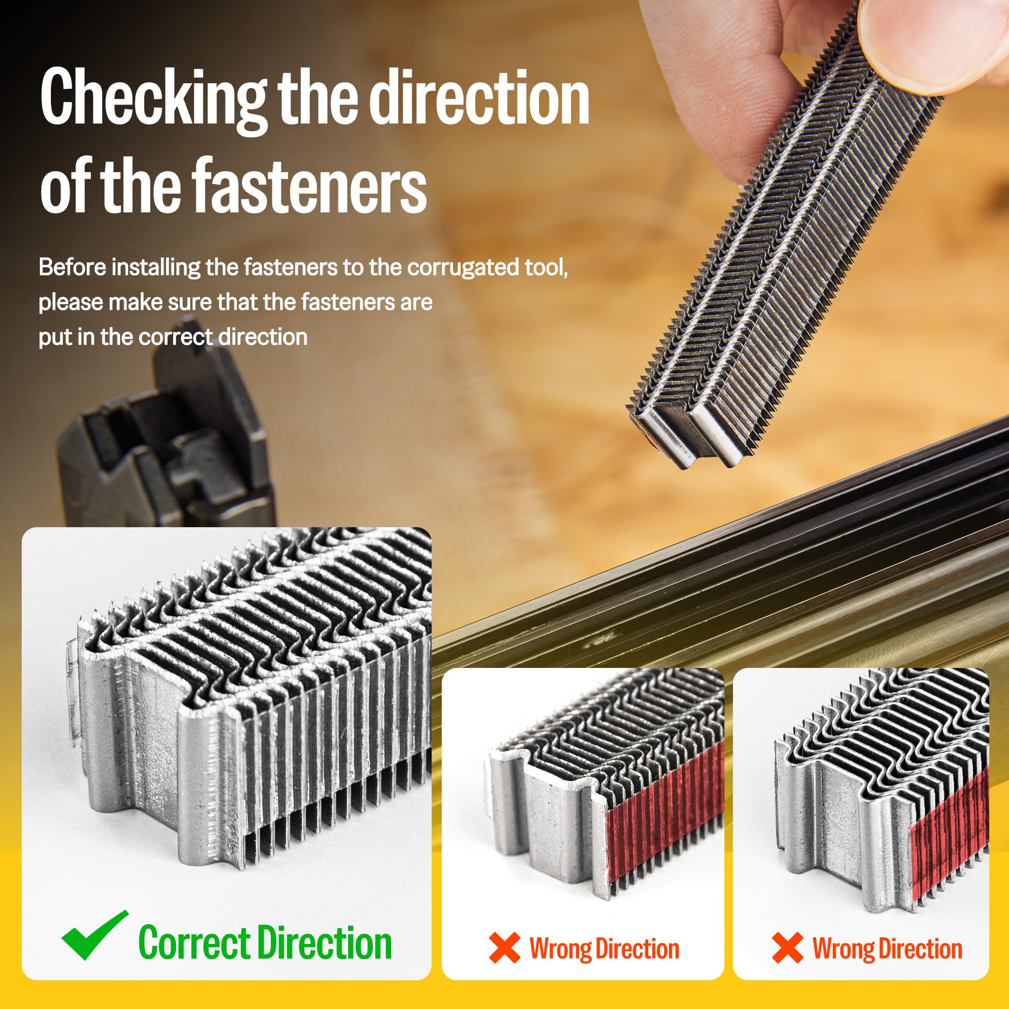 Snapklik.com : Meite Corrugated Fastener Tool, 1/2-inch Crown Micro Corrugated Stapler, Accepts ...