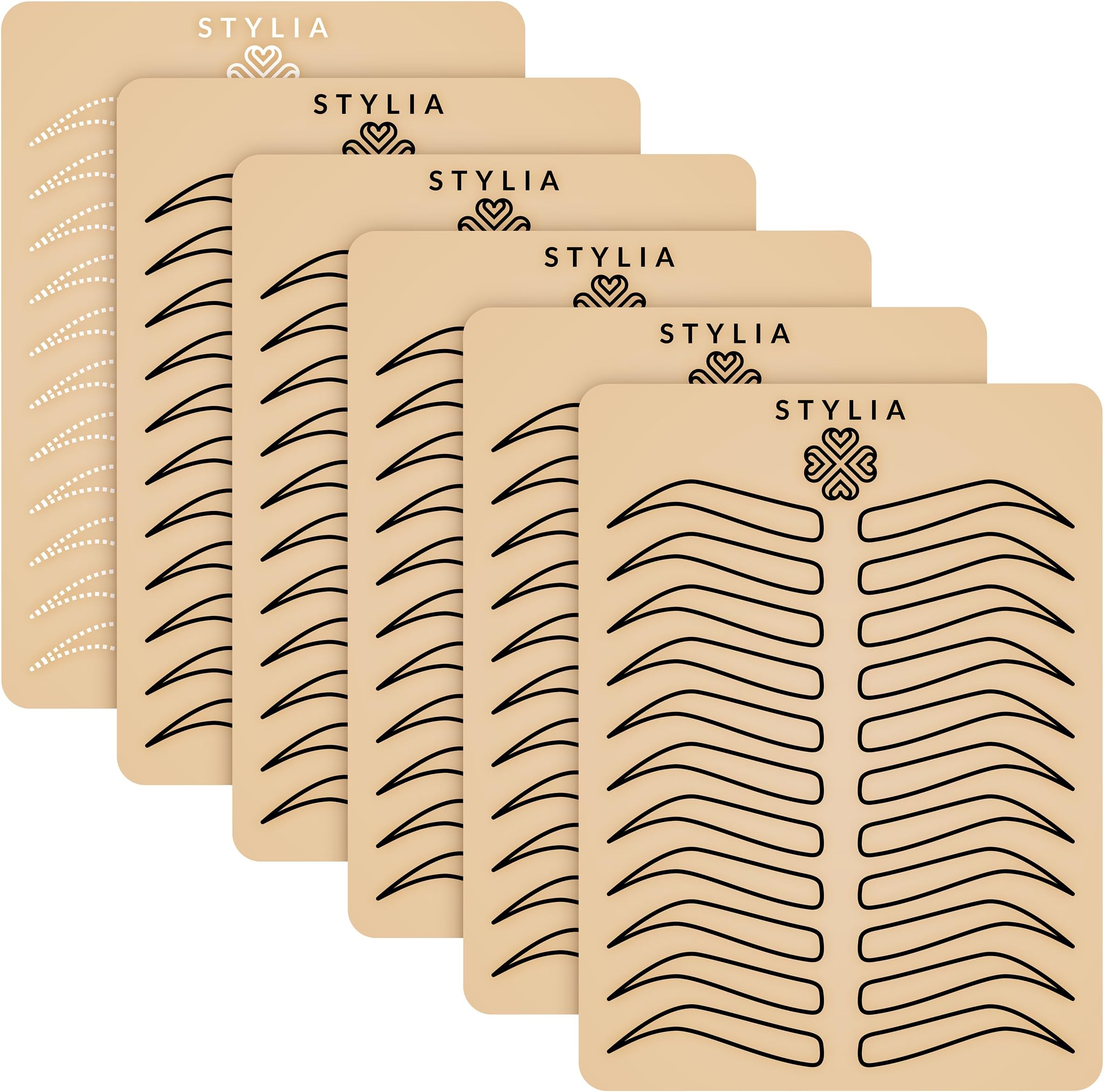 Amazon.com : Stylia Microblading Practice Fake Skin Sheet for Eyebrow ...