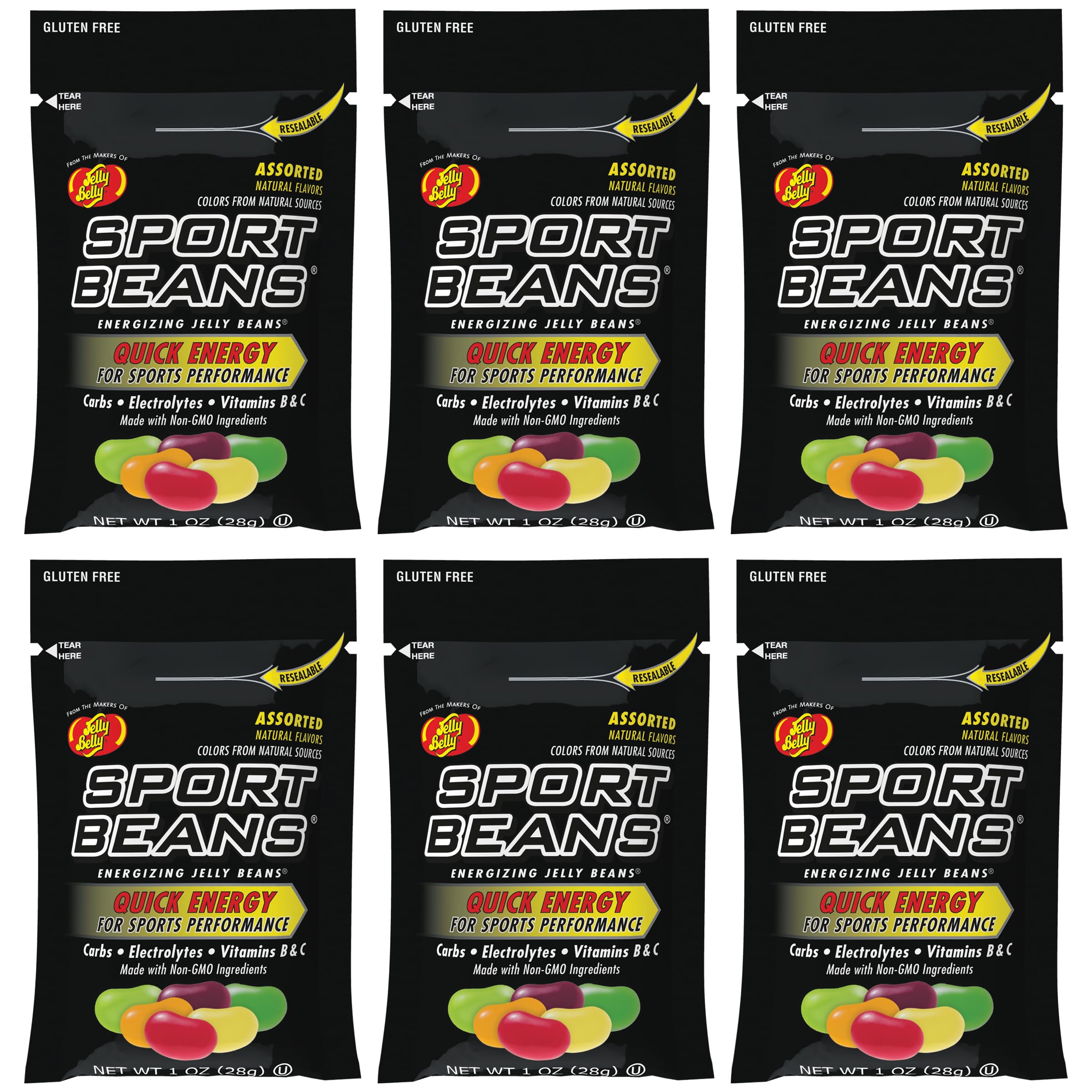 Amazon.com : Sport Beans® Energizing Jelly Beans for Exercise with ...