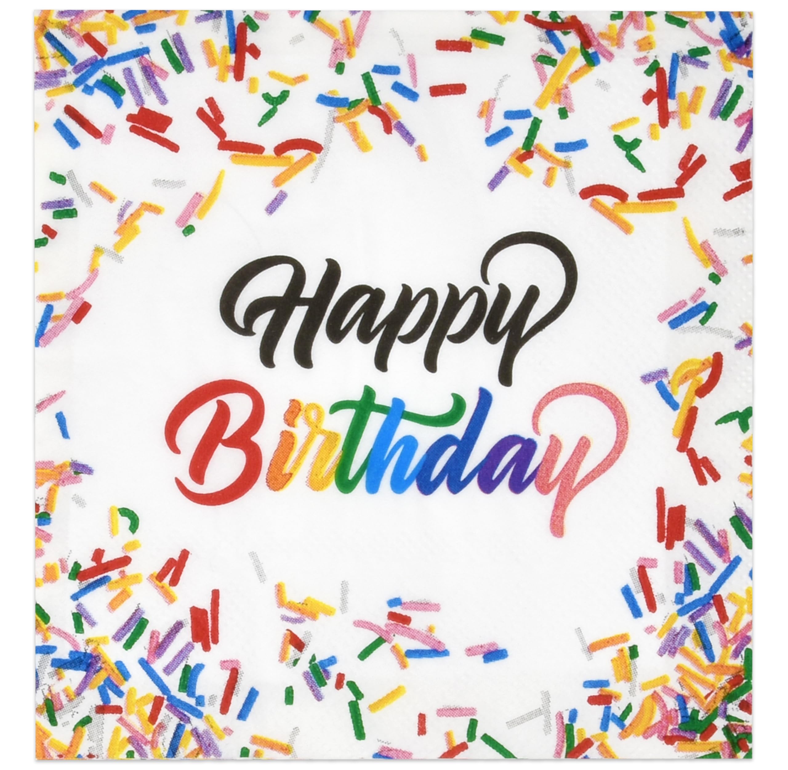 Amazon.com: Gift Boutique 100 Pc Sprinkle Happy Birthday Cocktail ...