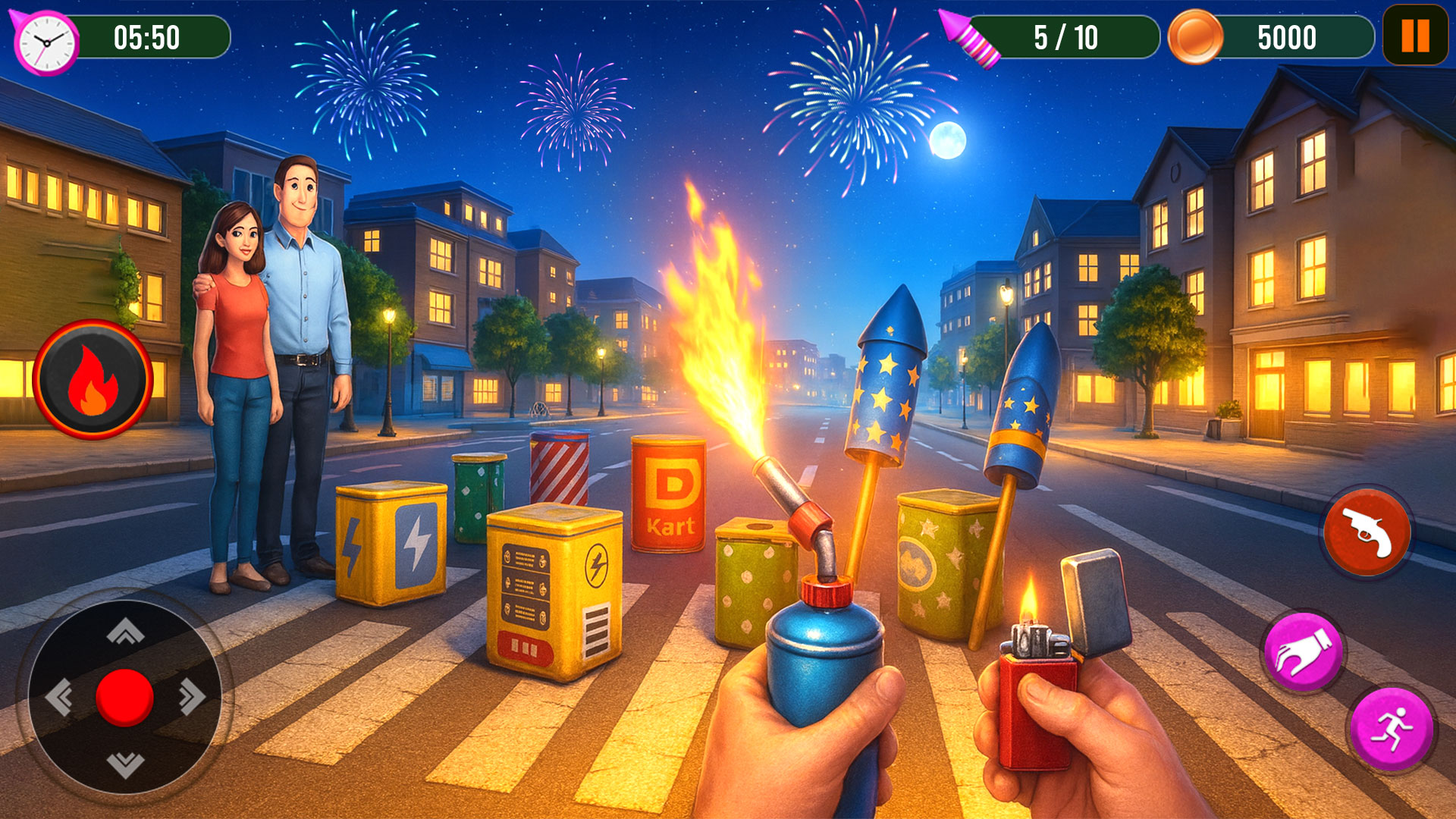 Fireworks Arcade Midnight Fire Crackers Realistic Fireworks Games 2026 ...