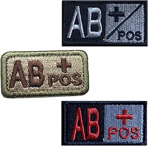 Amazon.com: Blood Type Hook and Loop Patches（3pc） - Discover Your Blood Type Easily with This ...