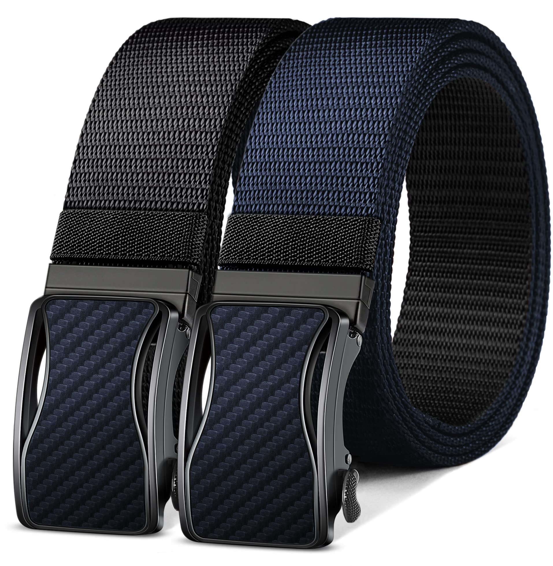 Snapklik.com : BULLIANT Mens Ratchet Belt Reversible,Web Nylon Casual ...