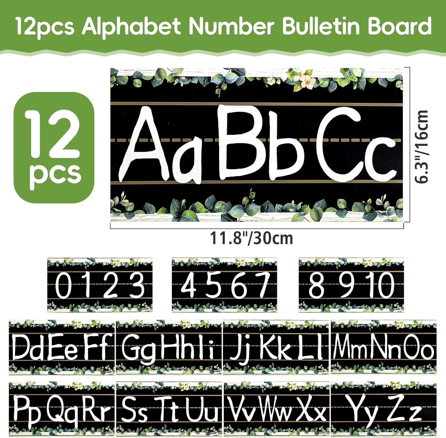 Classroom Alphabet 12 Pieces Alphabet Line For Classroom Wall ...
