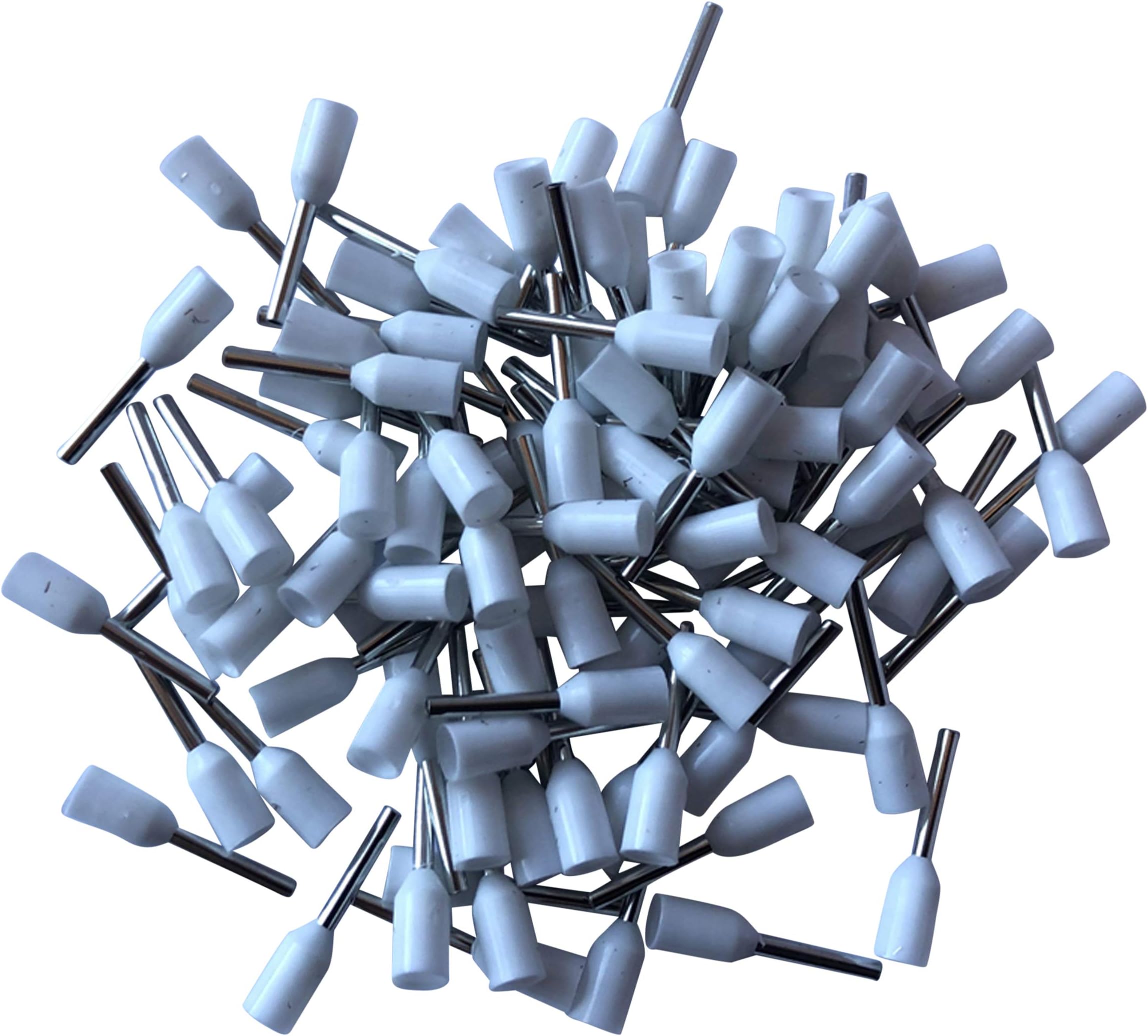 White 0.5mm Insulated Bootlace Ferrule - Pack of 100 : Amazon.co.uk ...