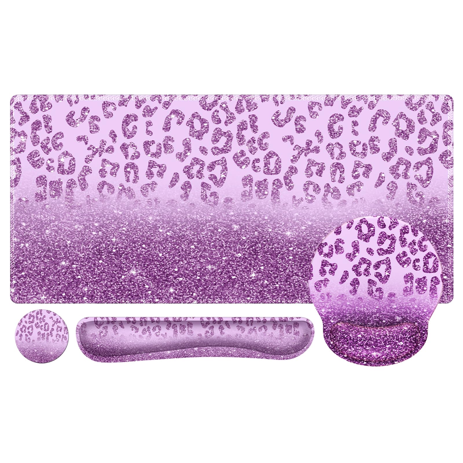 Amazon.com: iLeadon Mouse Pad Set, Desk Mat + Mouse Pad with Wrist Rest ...