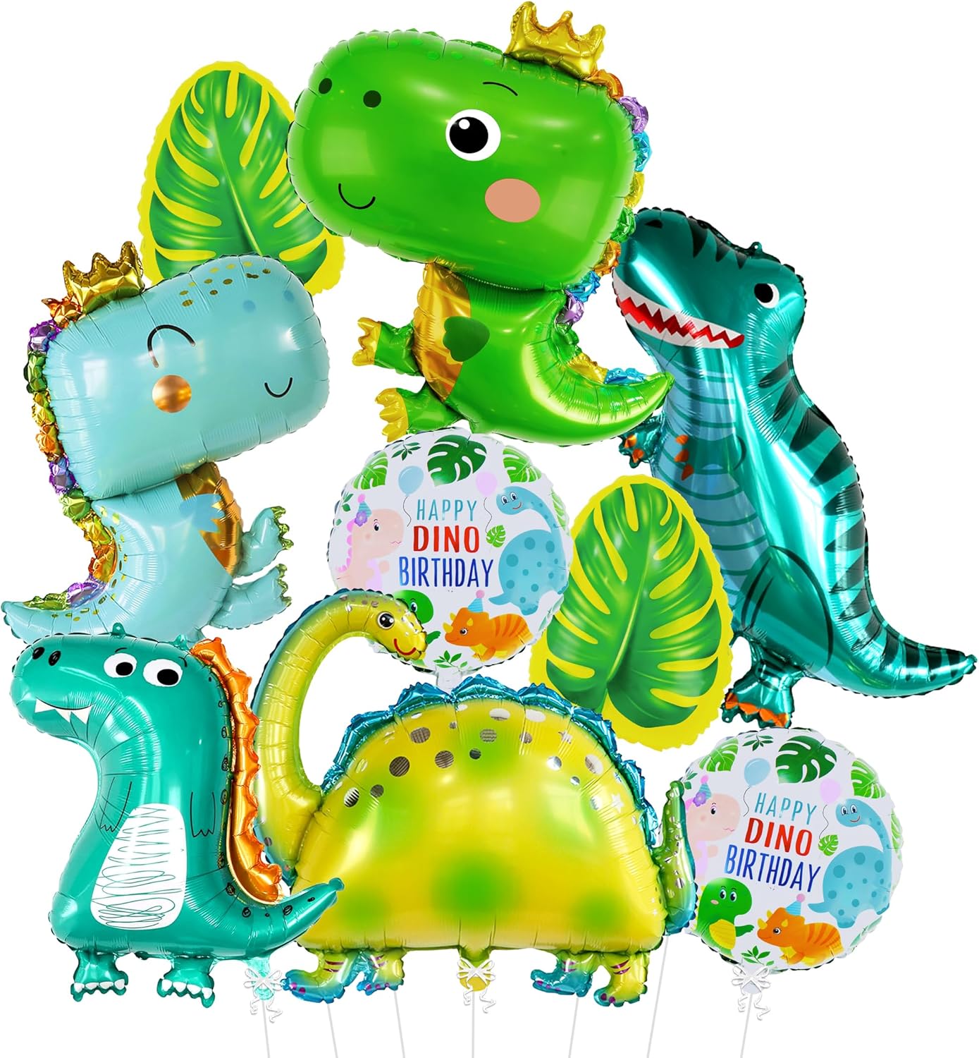 Amazon.com: KatchOn, Giant Dinosaur Balloon Combo - Pack of 9 | Baby ...