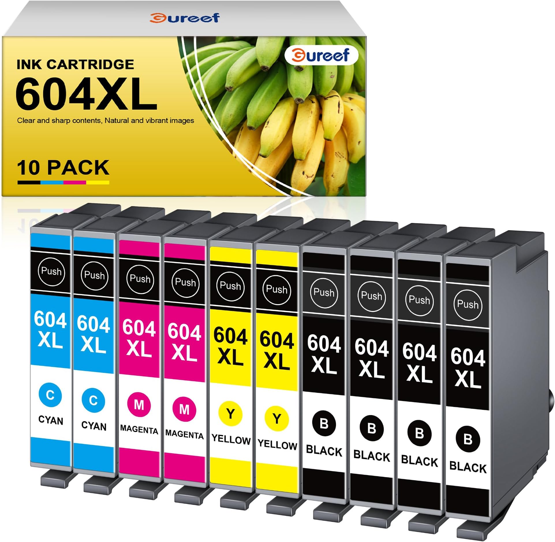 Gureef 604XL Ink Cartridges for Epson 604 604xl Multipack for Epson ...