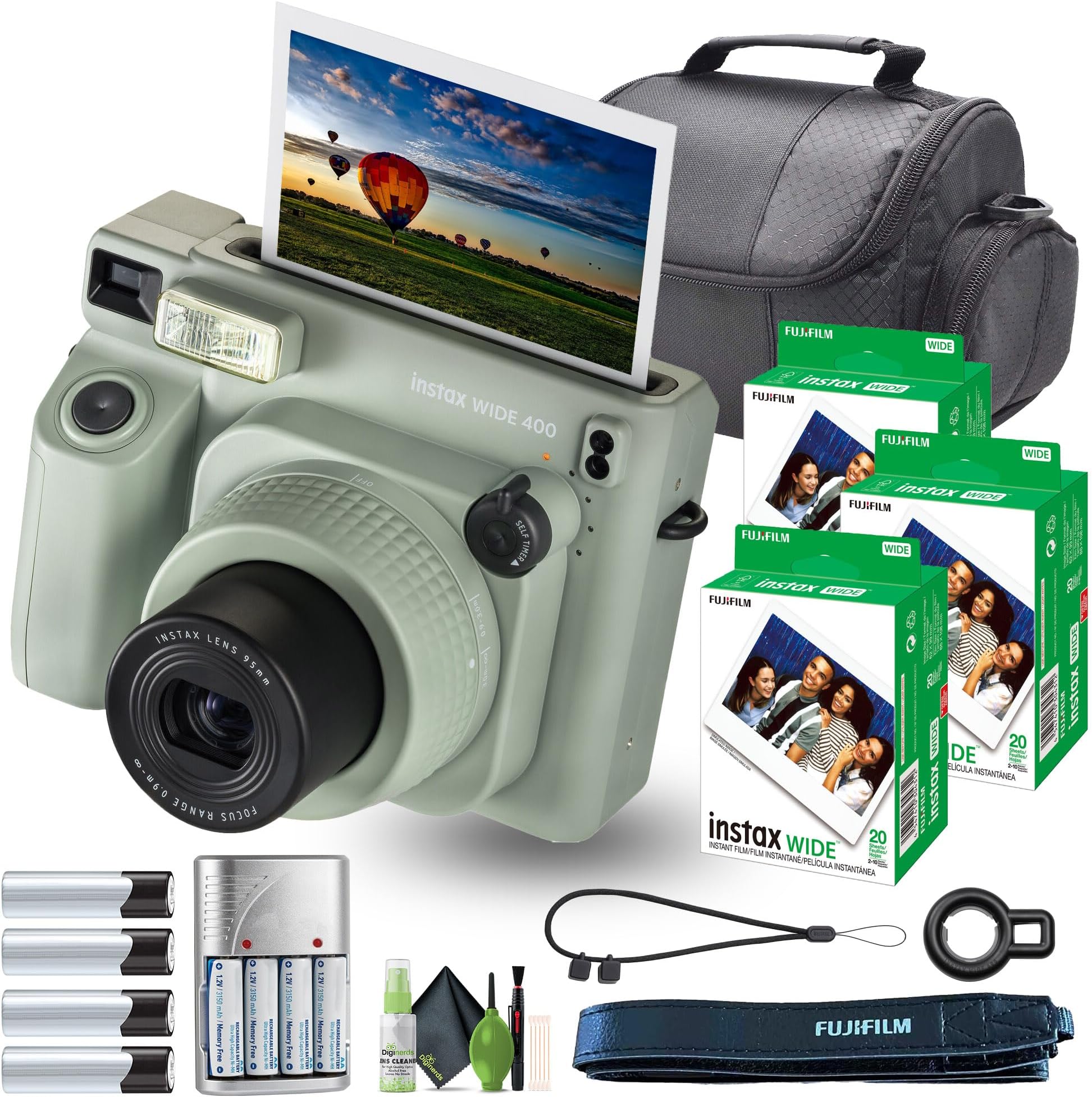 Amazon.com: Fujifilm Instax Wide 400 Instant Film Camera Bundle with ...