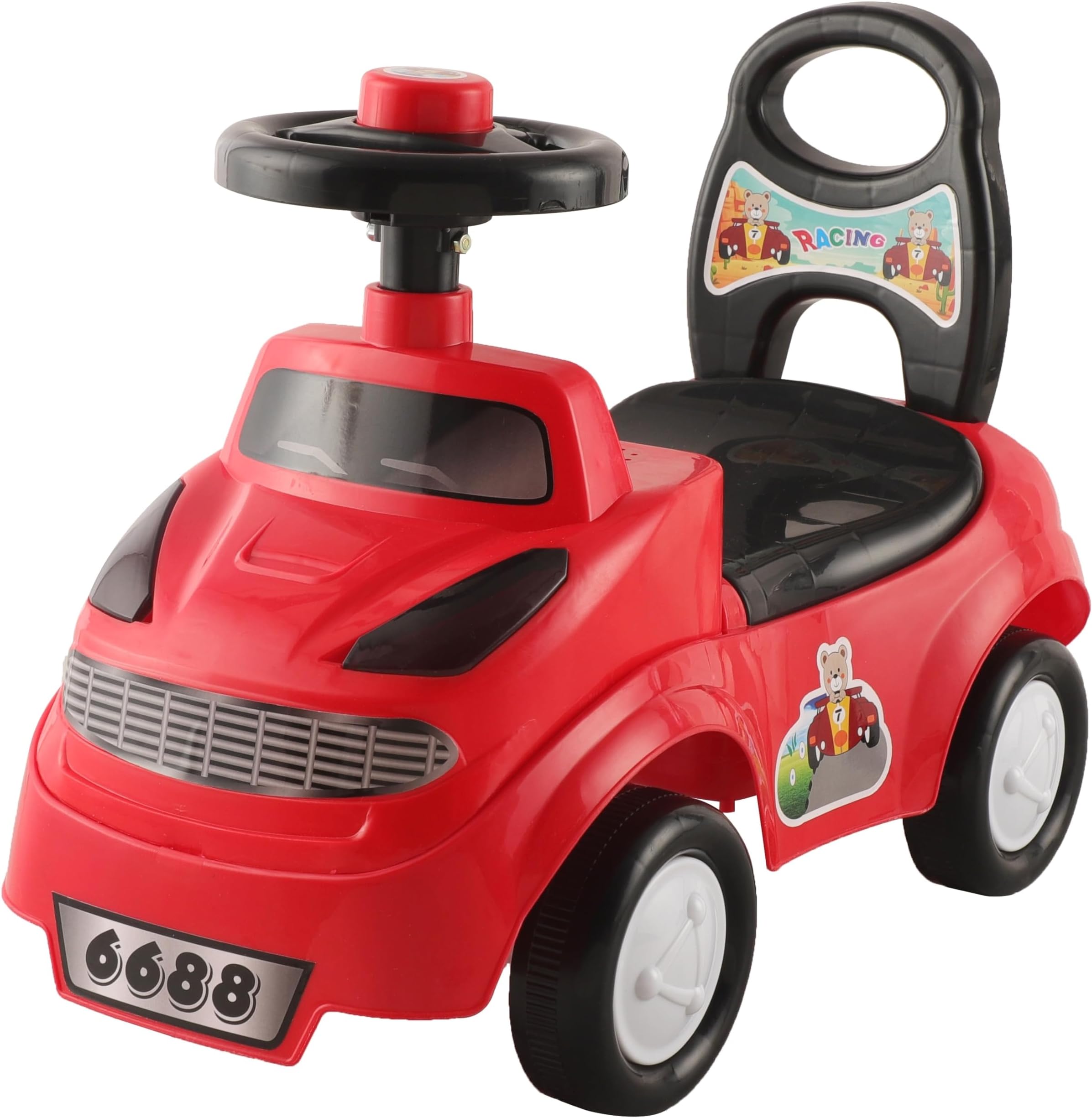 Buy Fun Ride Car Ride On - R8 3-in-1 for Kids with Parent Handle, Music ...