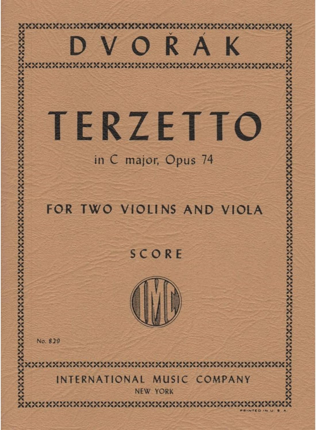 Amazon.com: Dvor225;k, Anton237;n - Terzetto in C Major, Op 74 for Two ...