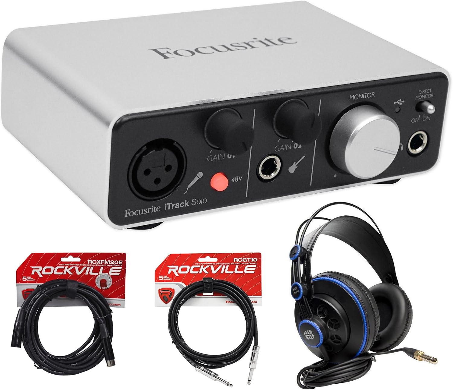 Amazon.com: Focusrite ITRACK SOLO LIGHTNING USB Audio Recording ...