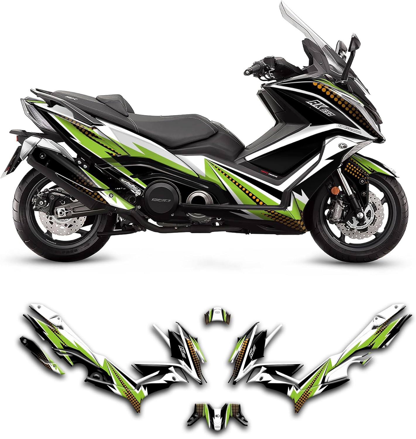 Amazon.com: Kungfu Graphics Custom Decal Kit for KYMCO Sports Scooter ...