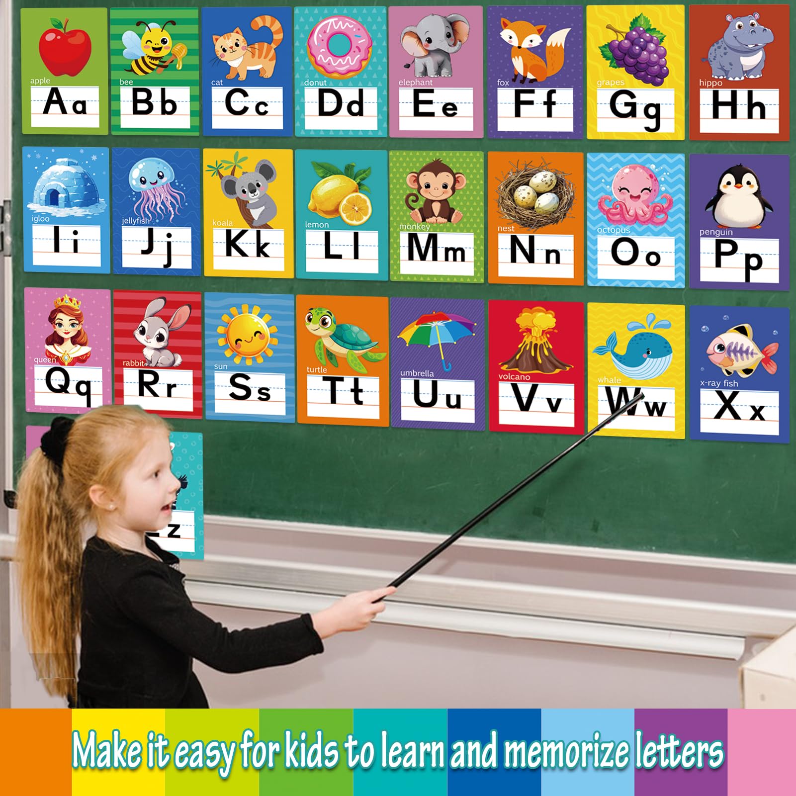 Snapklik.com : Alphabet Letters For Wall - ABC Alphabet Poster ...