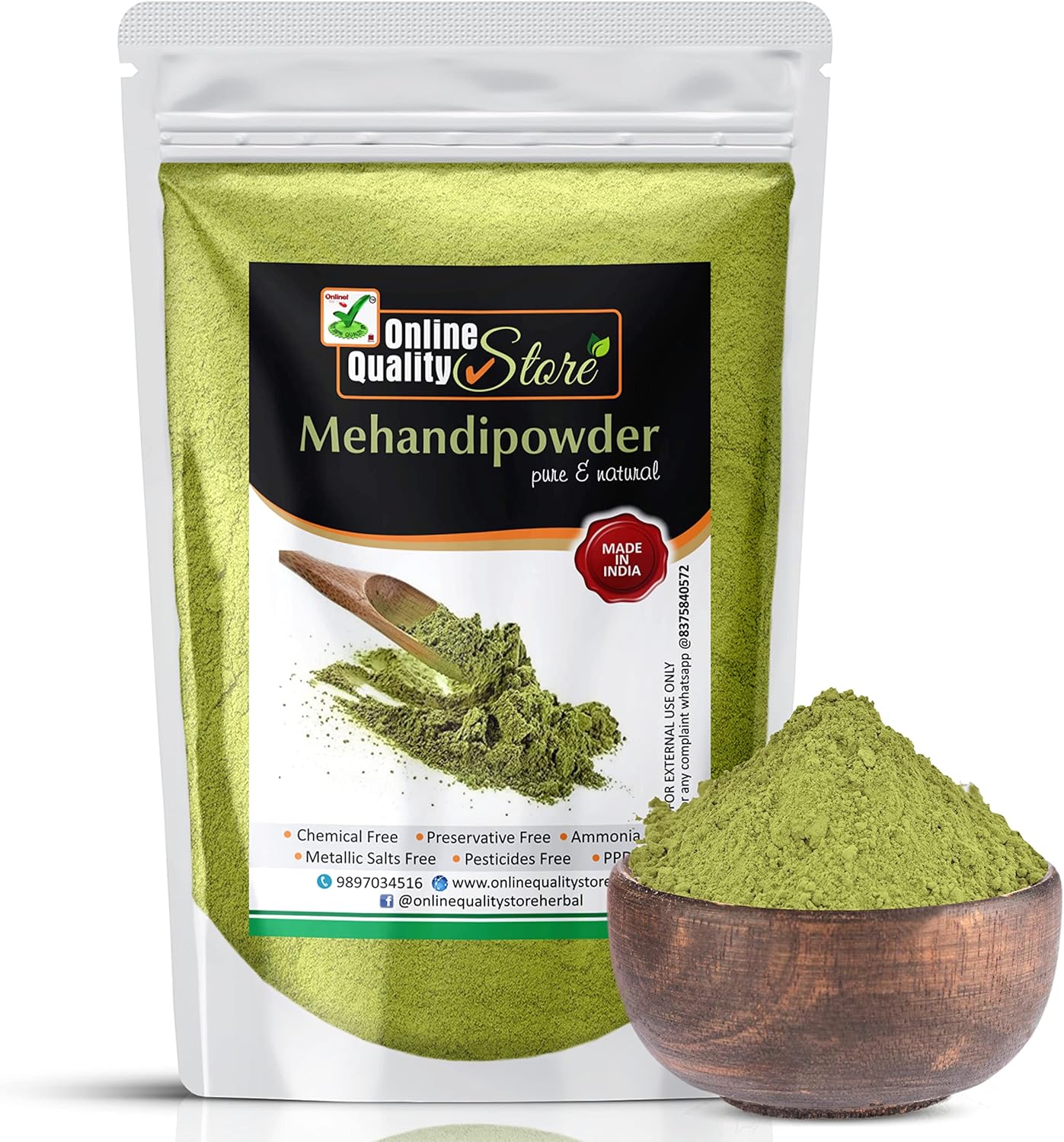 Online Quality Store Herbal Mehndi Powder For Hair_100g - Original ...