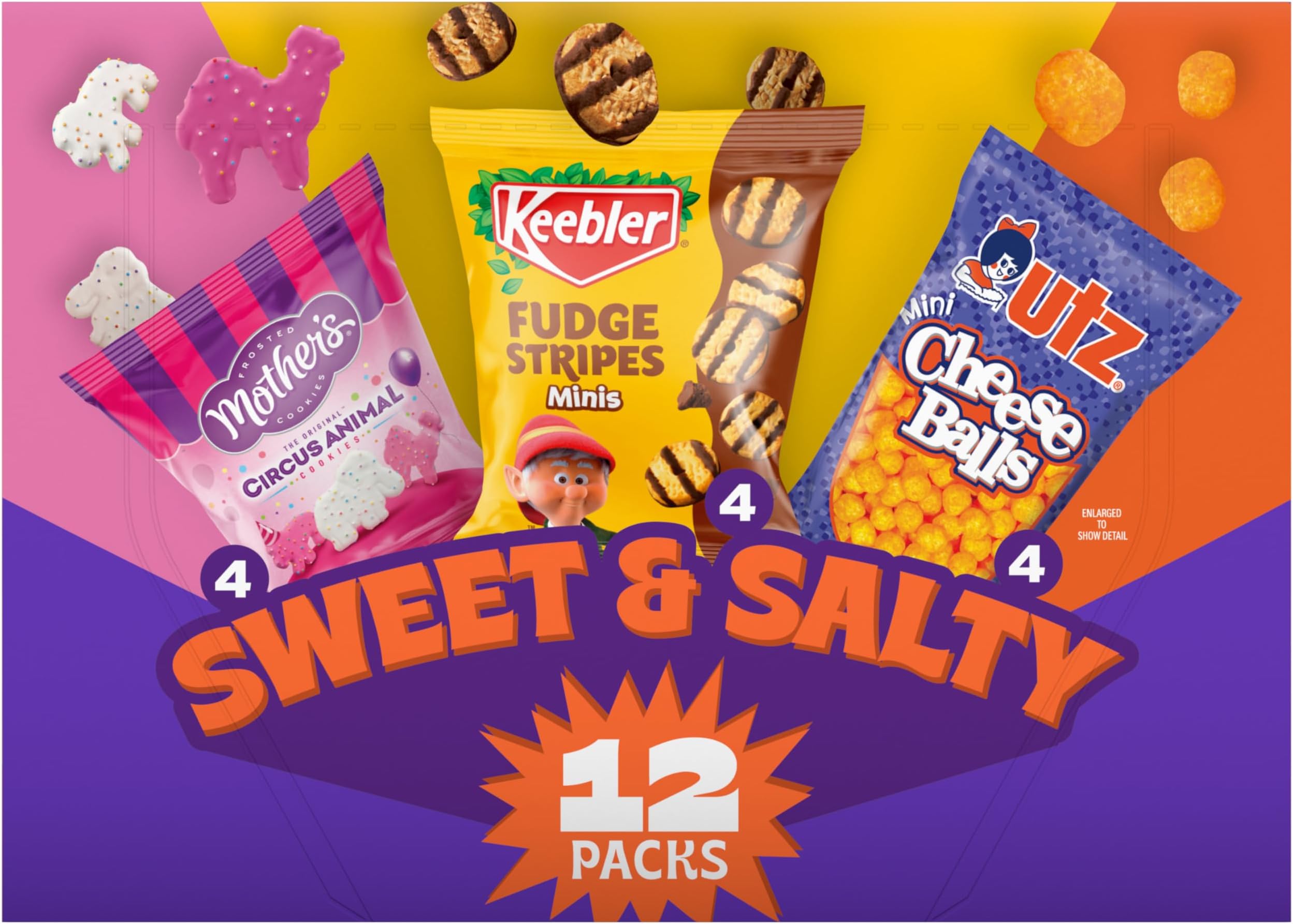 Amazon.com: Keebler Sweet & Salty Mix, Keebler Fudge Stripes, Mother's ...