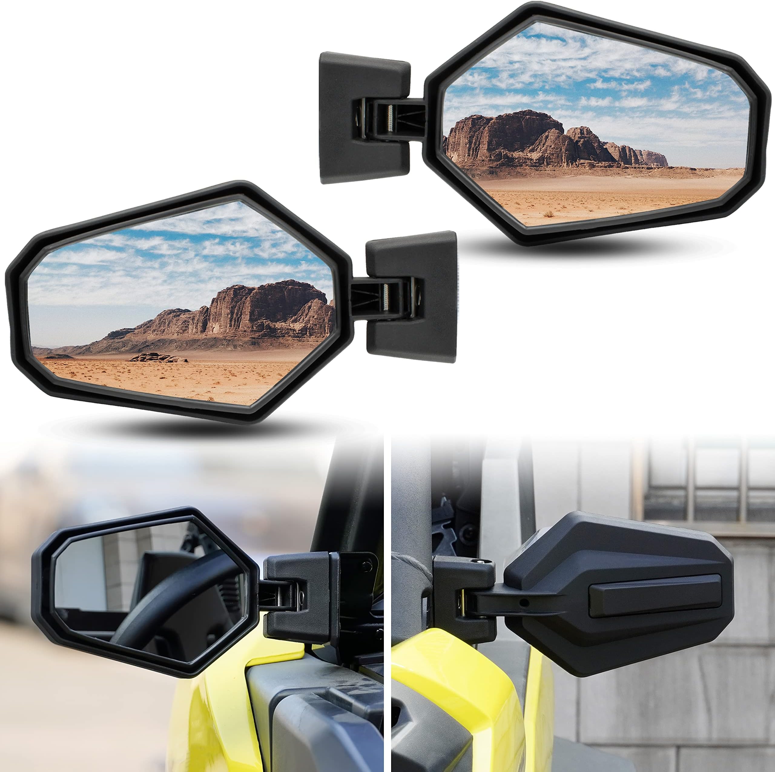 KATIMOTO Side Rear View Mirrors for Can Am Maverick Trail Sport ...