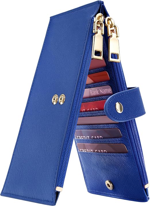 Amazon.com: Travelambo RFID Wallet Women Large Size Bifold Multi Card ...