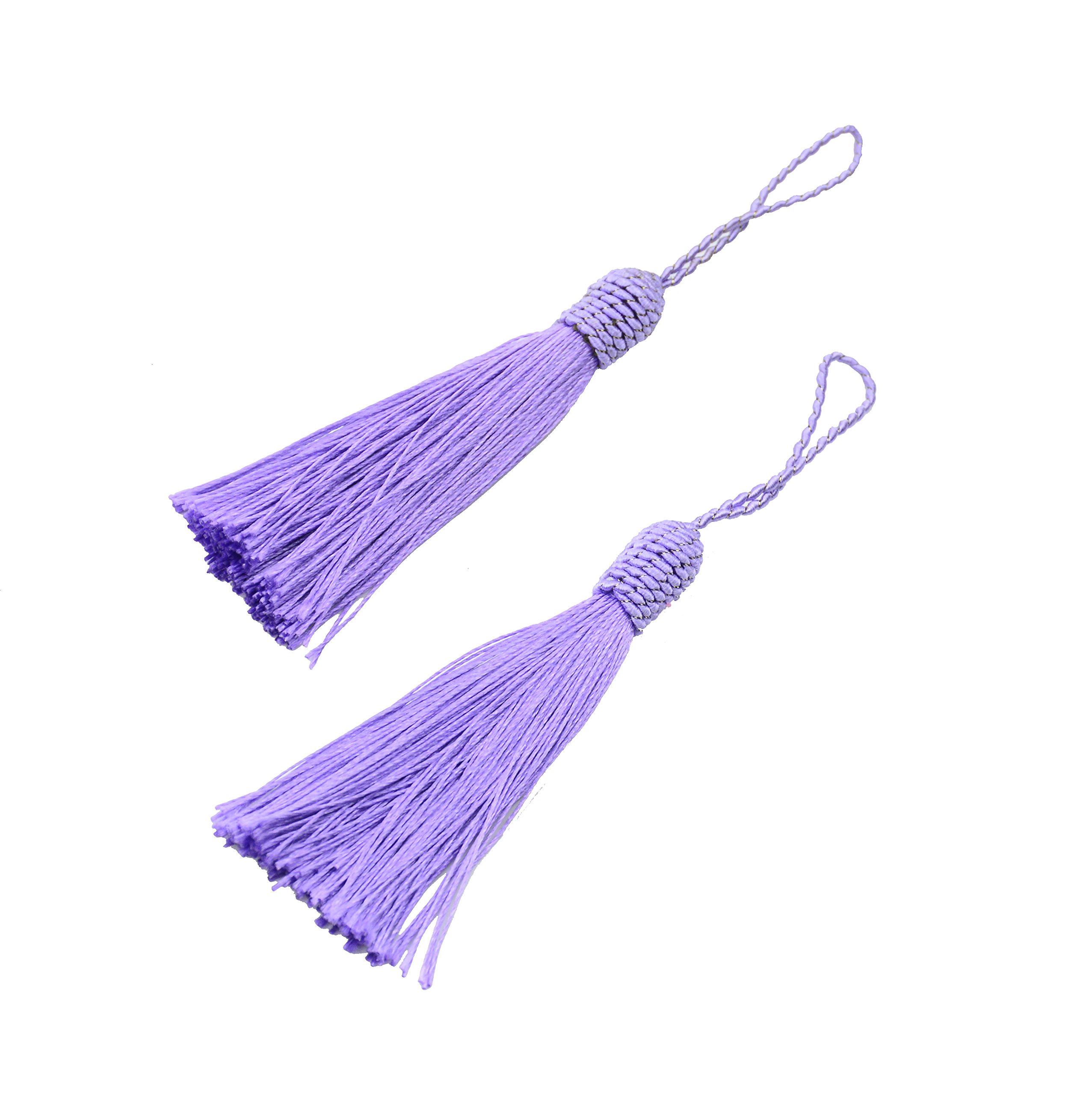 Amazon.com: Makhry 20pcs 15.5cm/6 Inch Silky Floss Bookmark Tassels ...