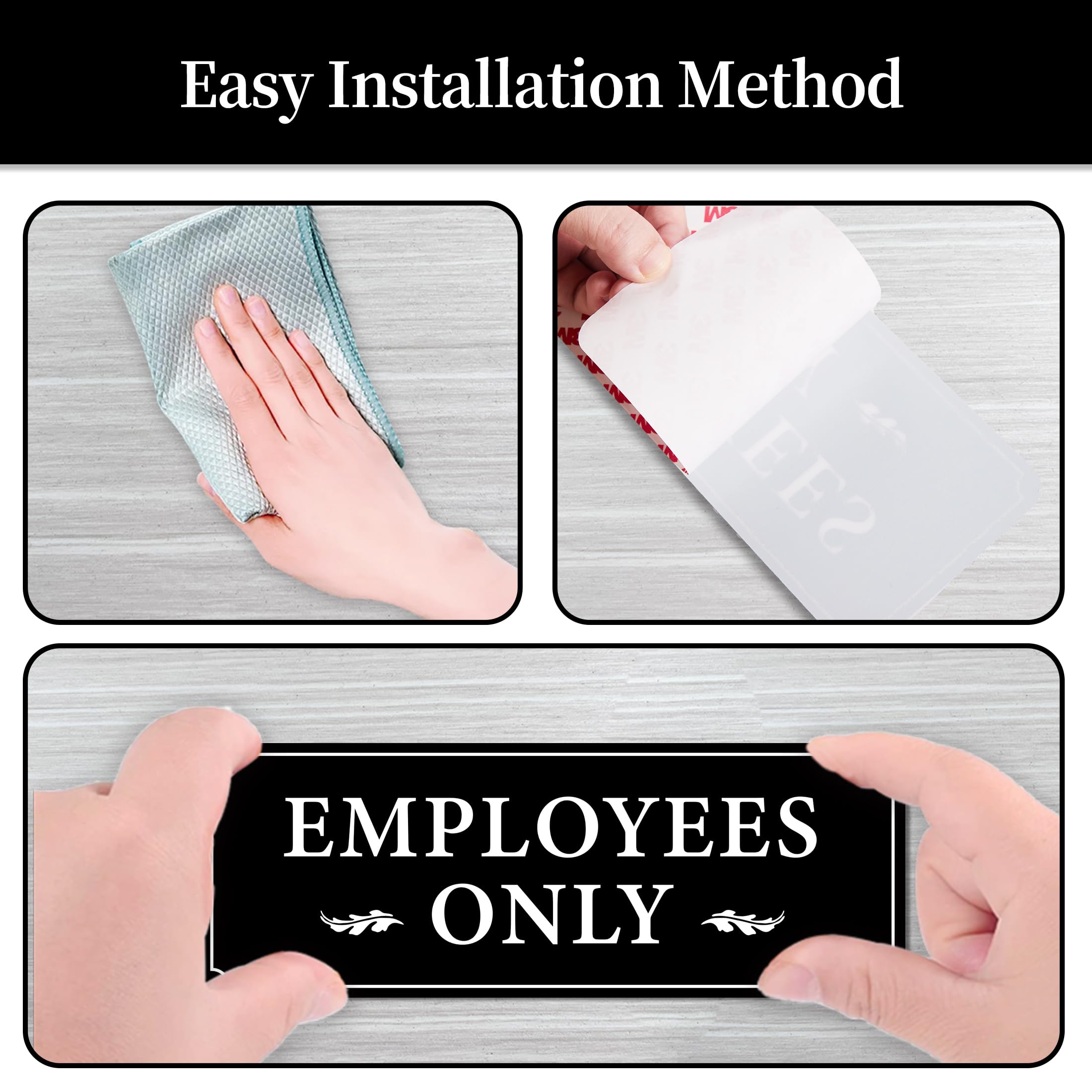 Employee Only Signs For Business 3pcs Employees Only Sign For Door ...