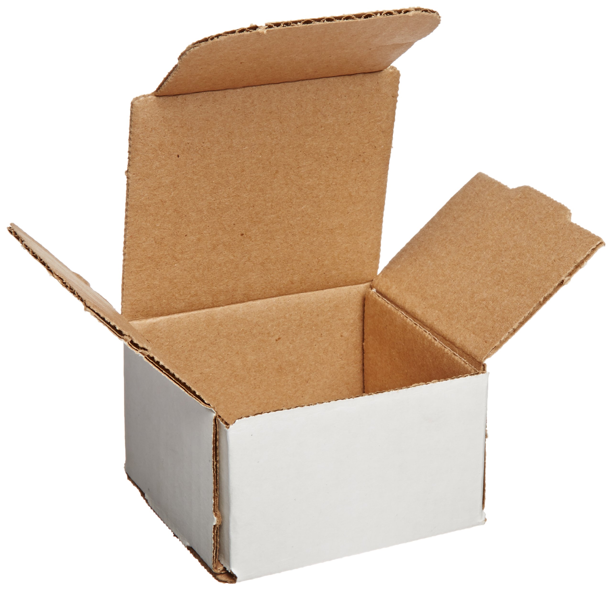 Amazon.com: Aviditi White Corrugated Cardboard Mailing Boxes, 3 x 3 x 2 ...
